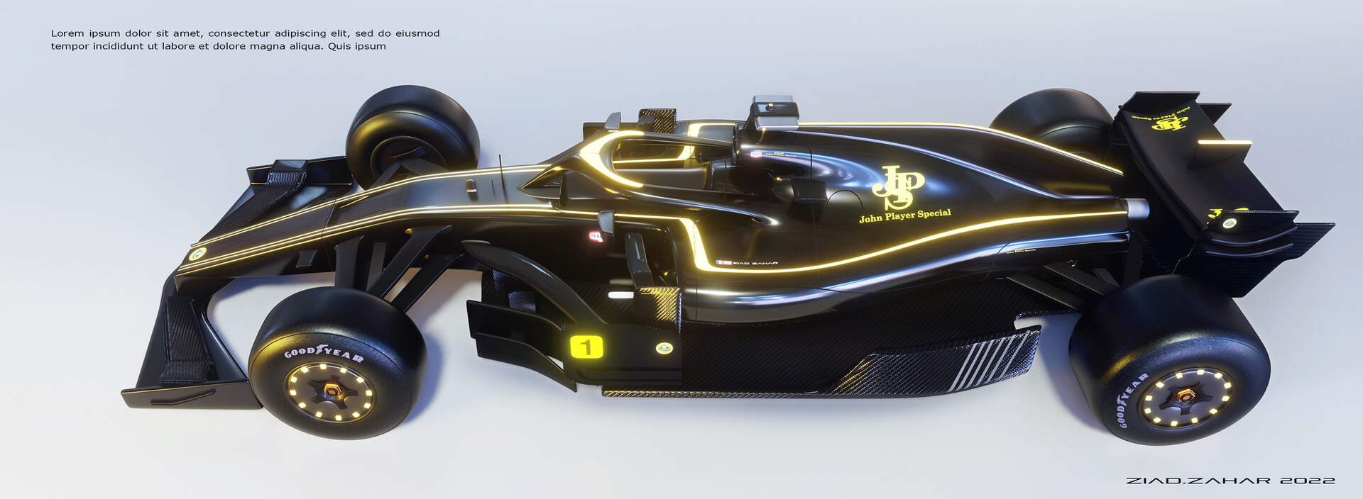 ArtStation - Lotus Formula 1 design - Blender work 5 days