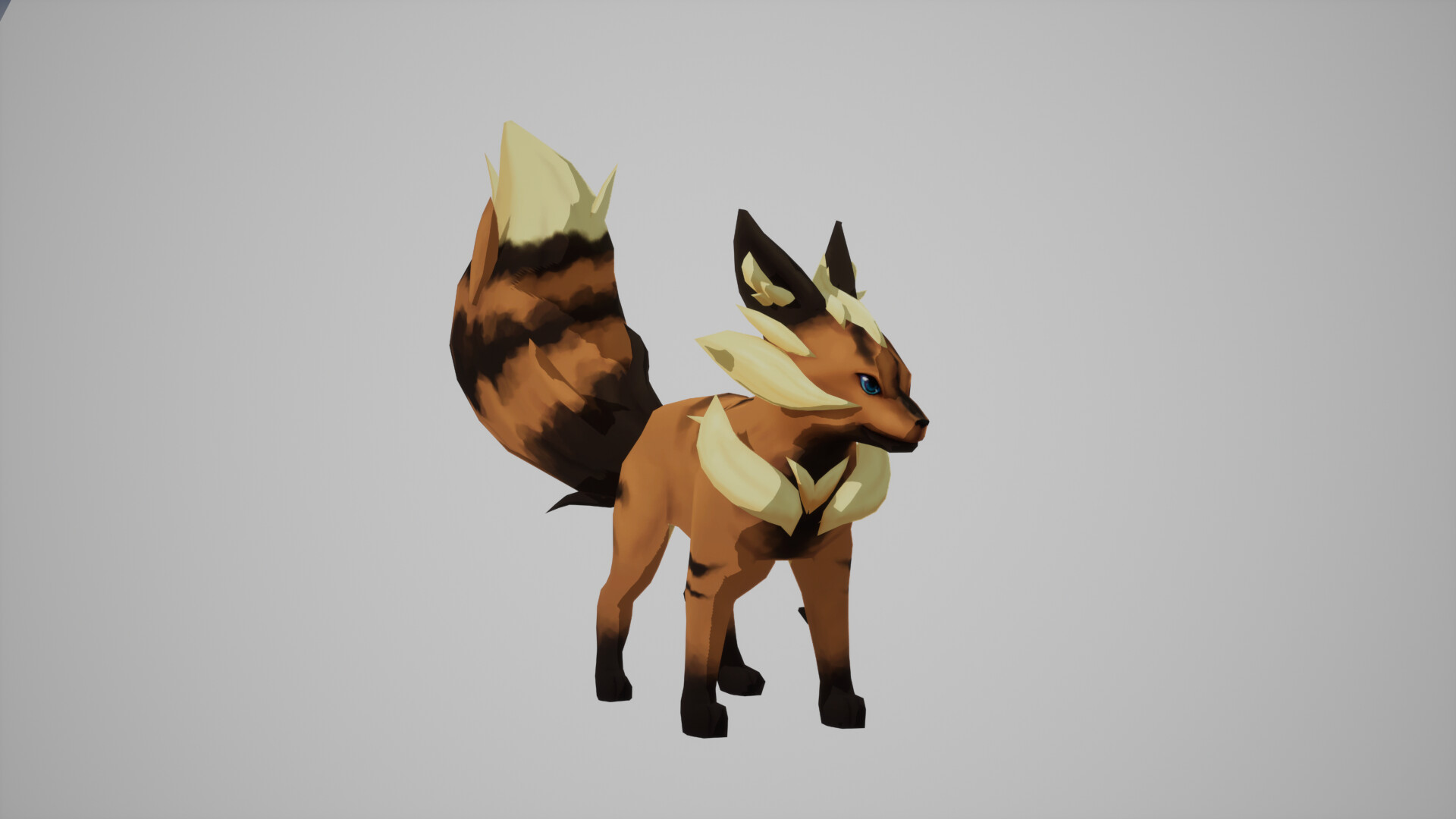 ArtStation - Striped Fox Creature