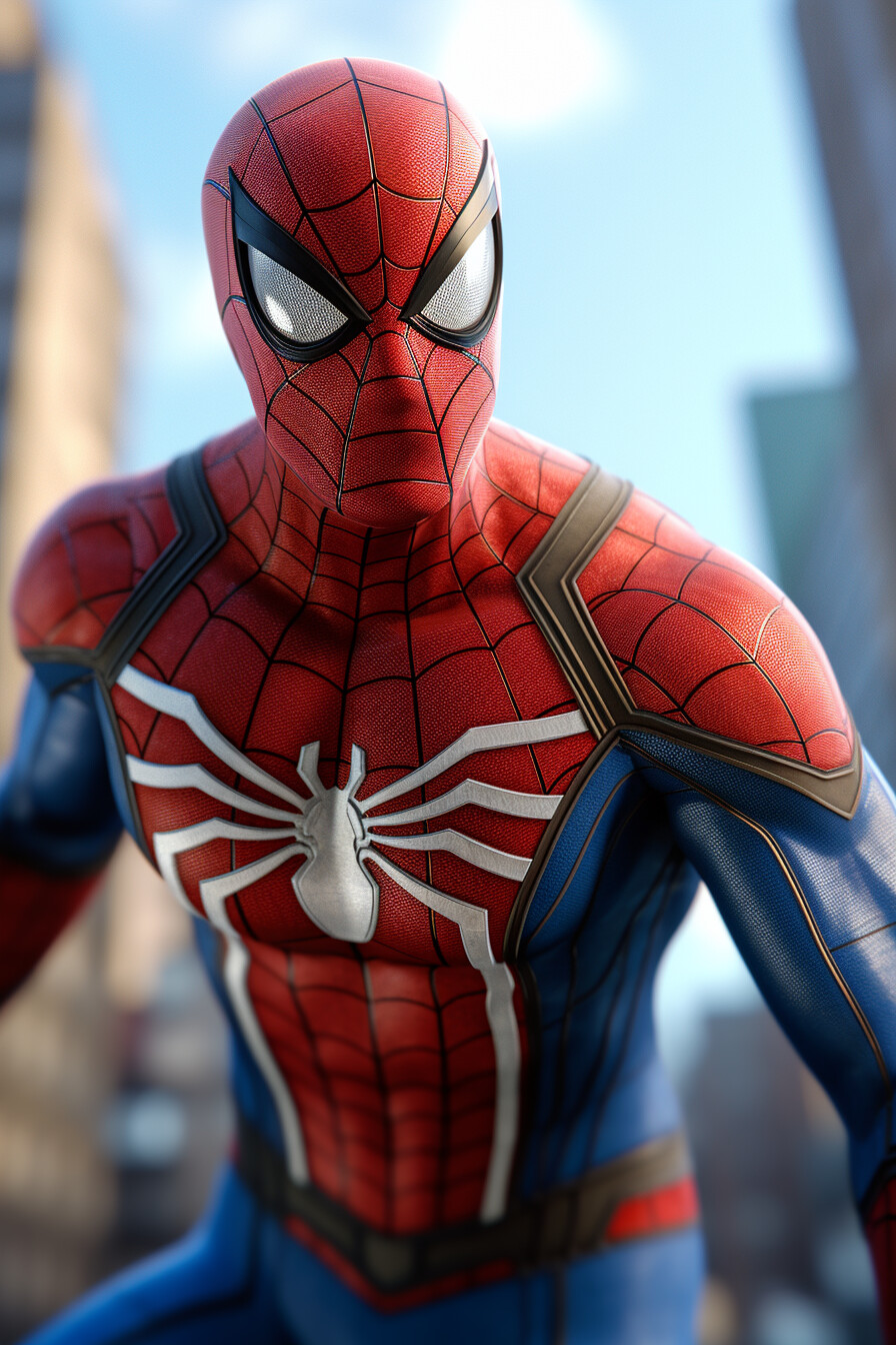 Spider Man Full Body Cartoon