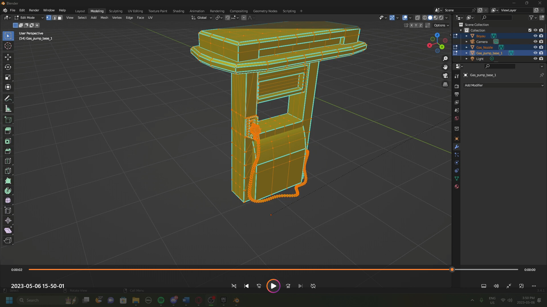 ArtStation - Gas Pump (first 3D model) with textures in Unreal