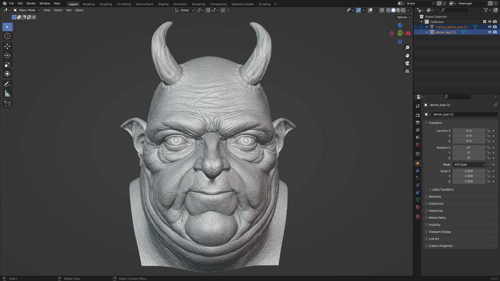 Alvaro 3D - Deamon Monster Character Sculpt Creature