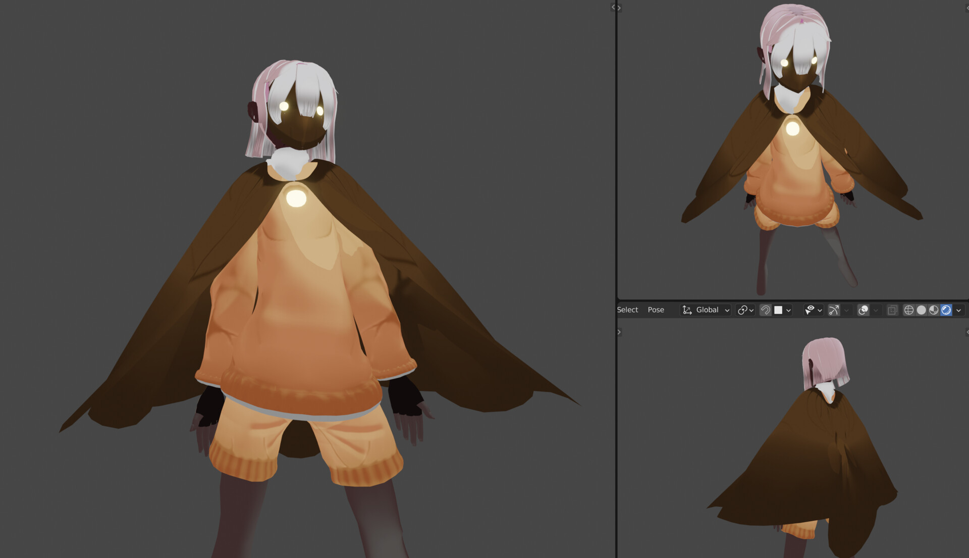 ArtStation - Blender NPR Character: SkyKid (2022)