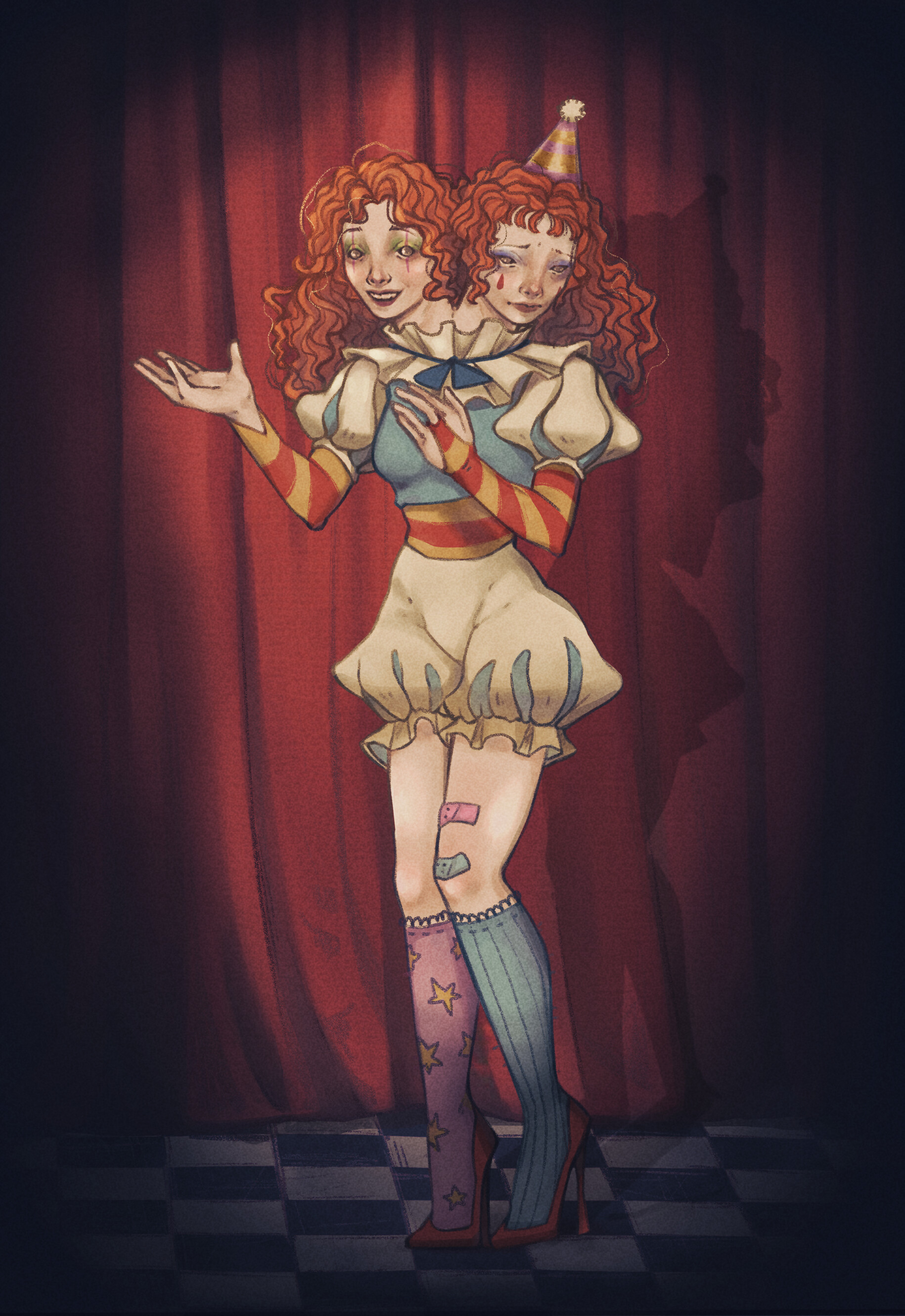 ArtStation - Two-headed Clown