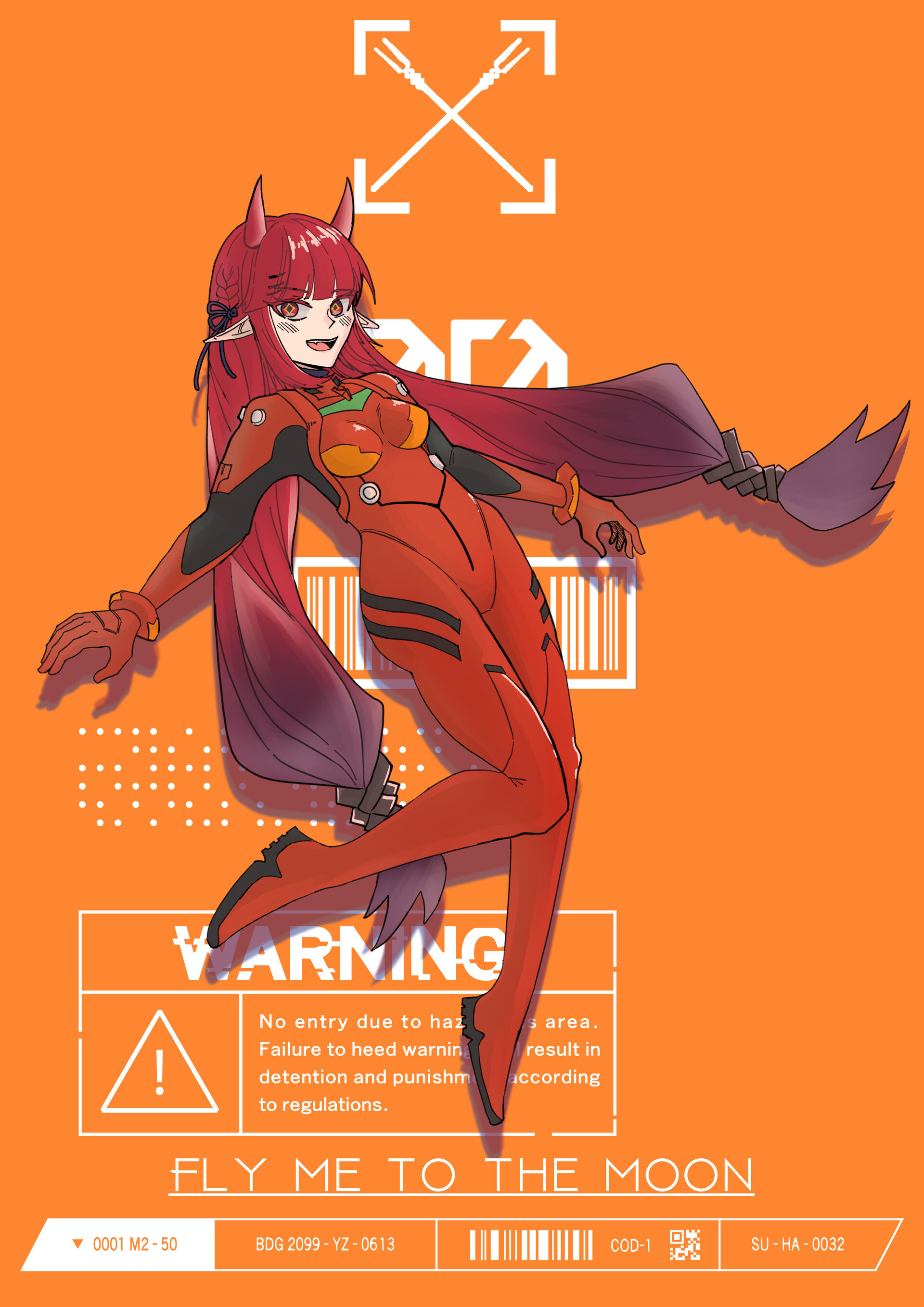 ArtStation - Vigna (Arknights) in Evangelion's suit