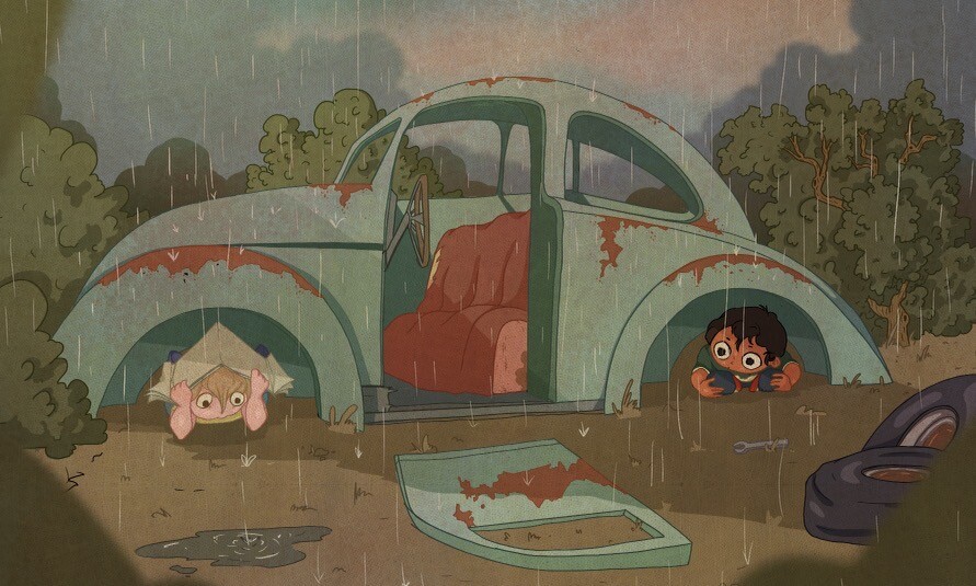 ArtStation - Oh no! It's raining!