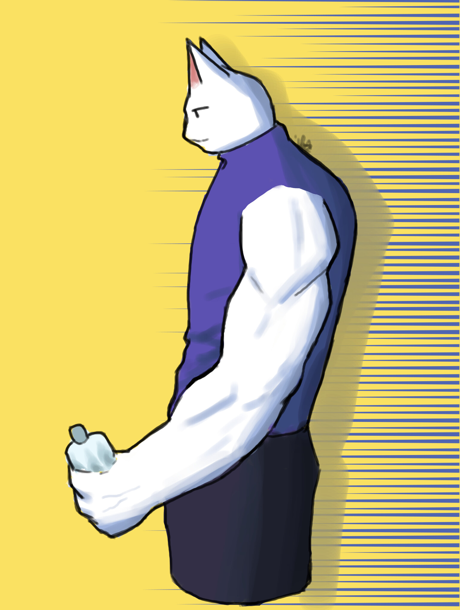 ArtStation - Muscular Cat