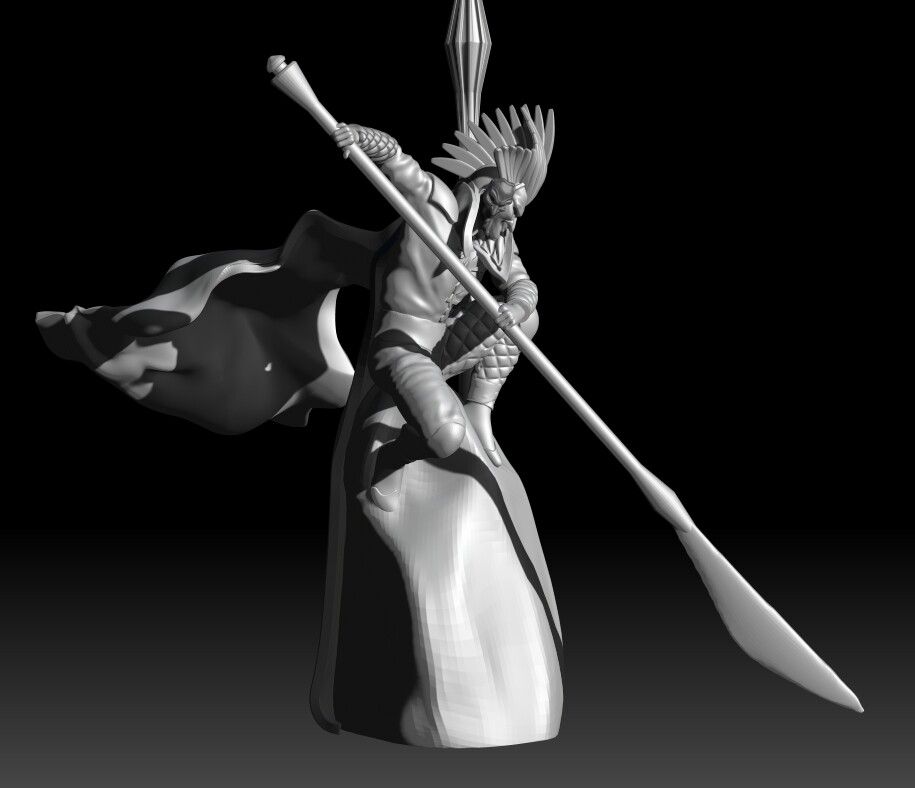 Isaac Odyss - Elven Jester - Mr Free Lance - 3D printable miniature