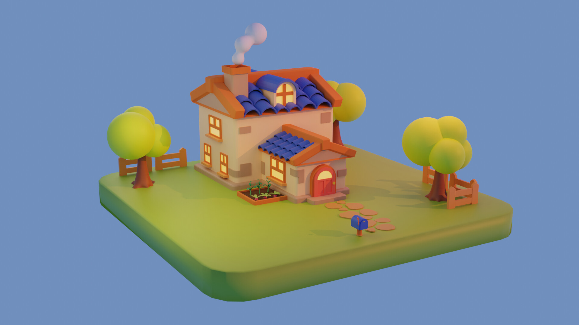 ArtStation - Cute 3D House