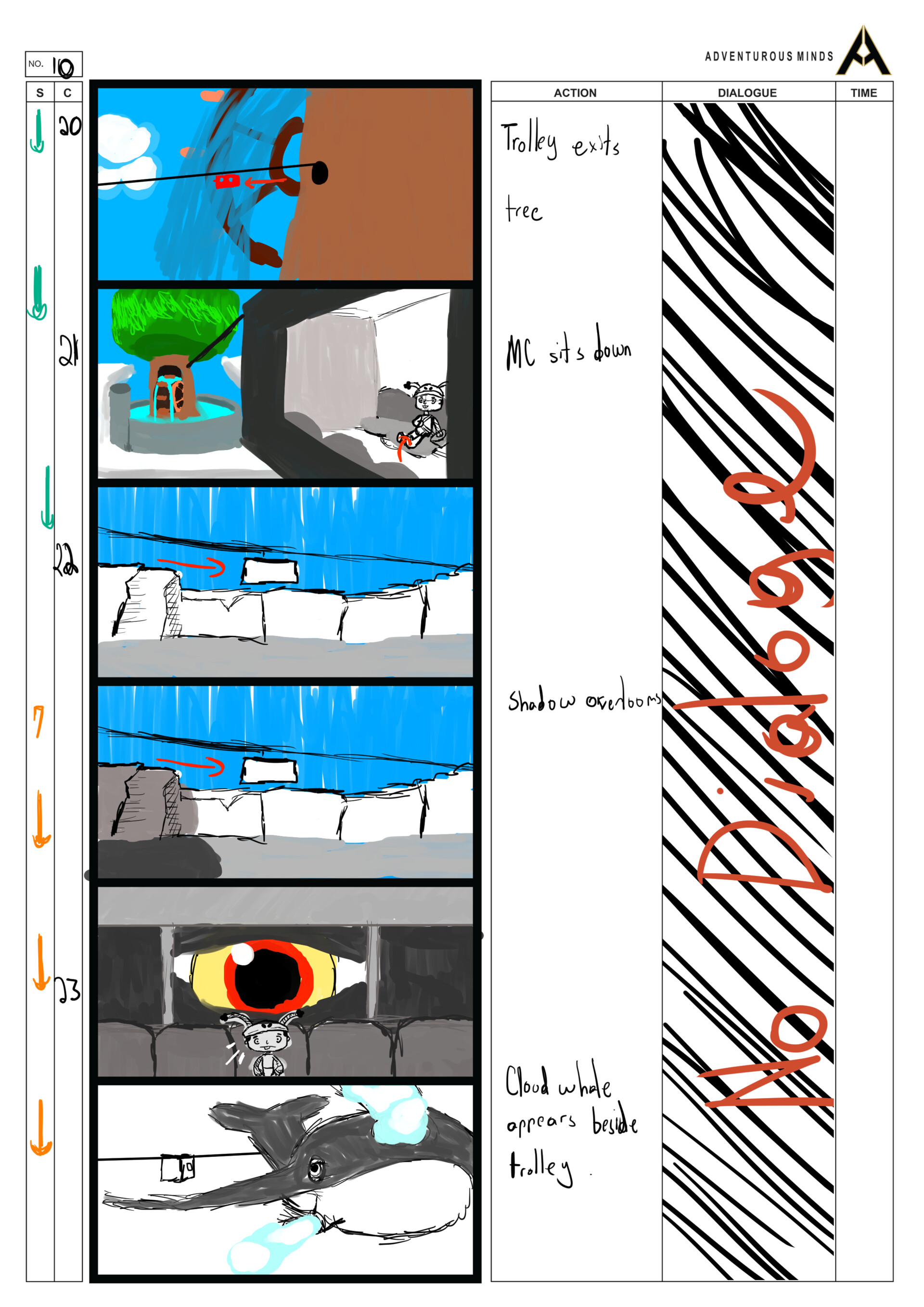 Ronald Gladson - Running Late - Storyboard