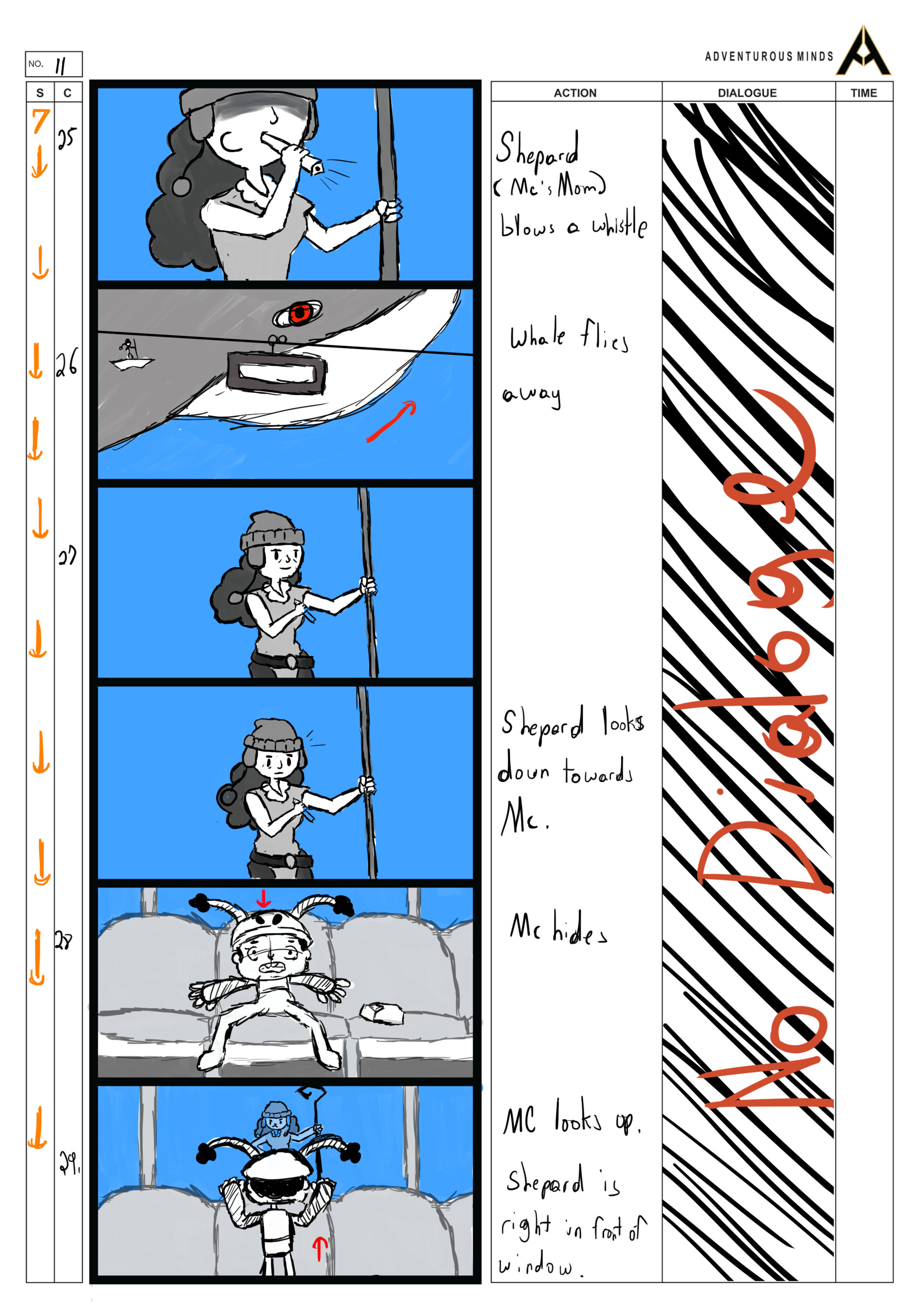 Ronald Gladson - Running Late - Storyboard