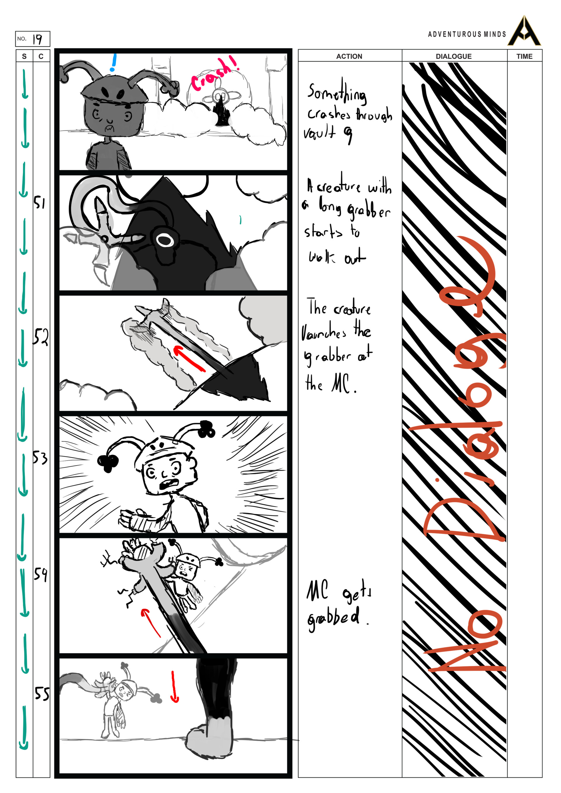 Ronald Gladson - Running Late - Storyboard