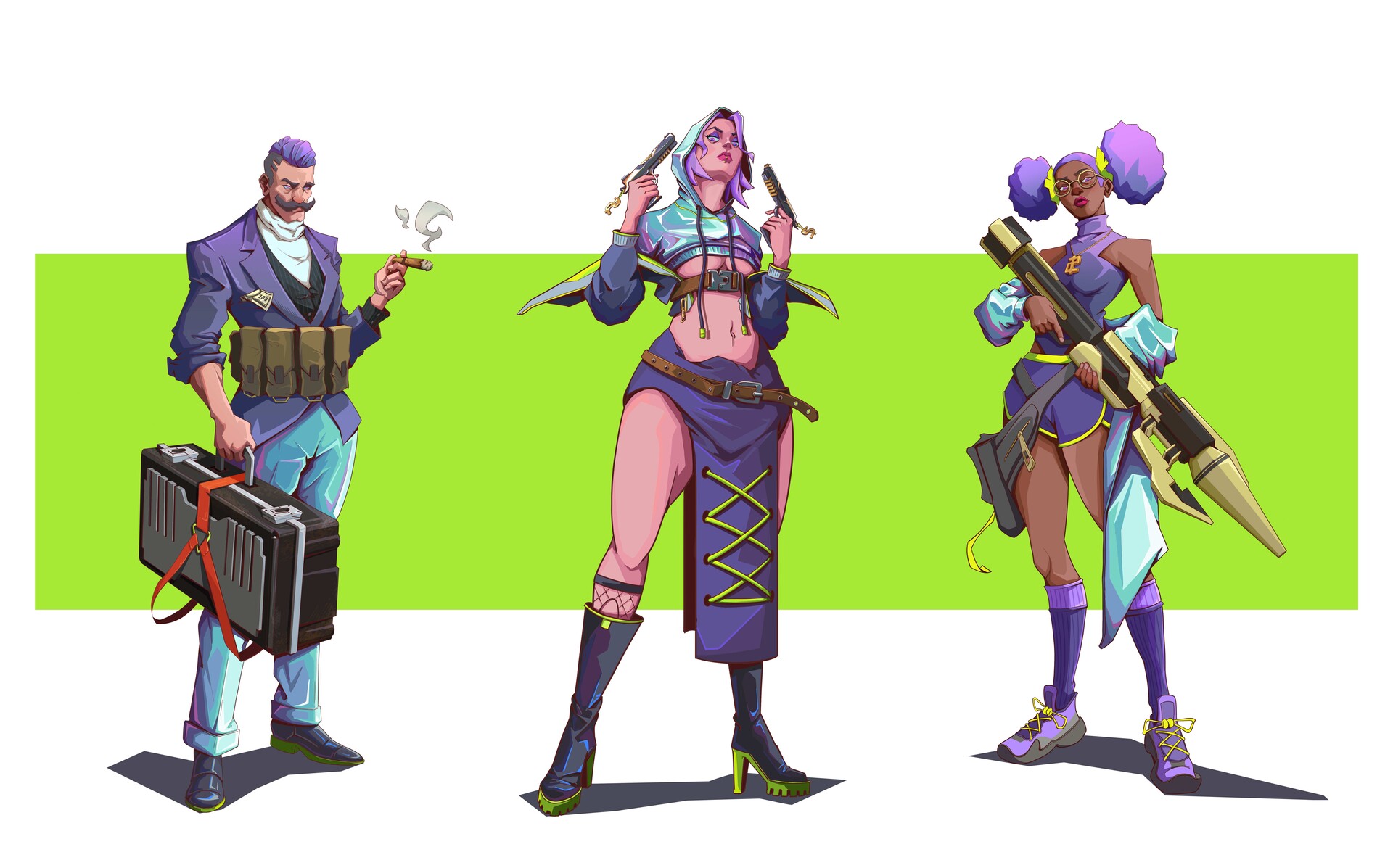 ArtStation - New World View Character Design - Bank Robbery