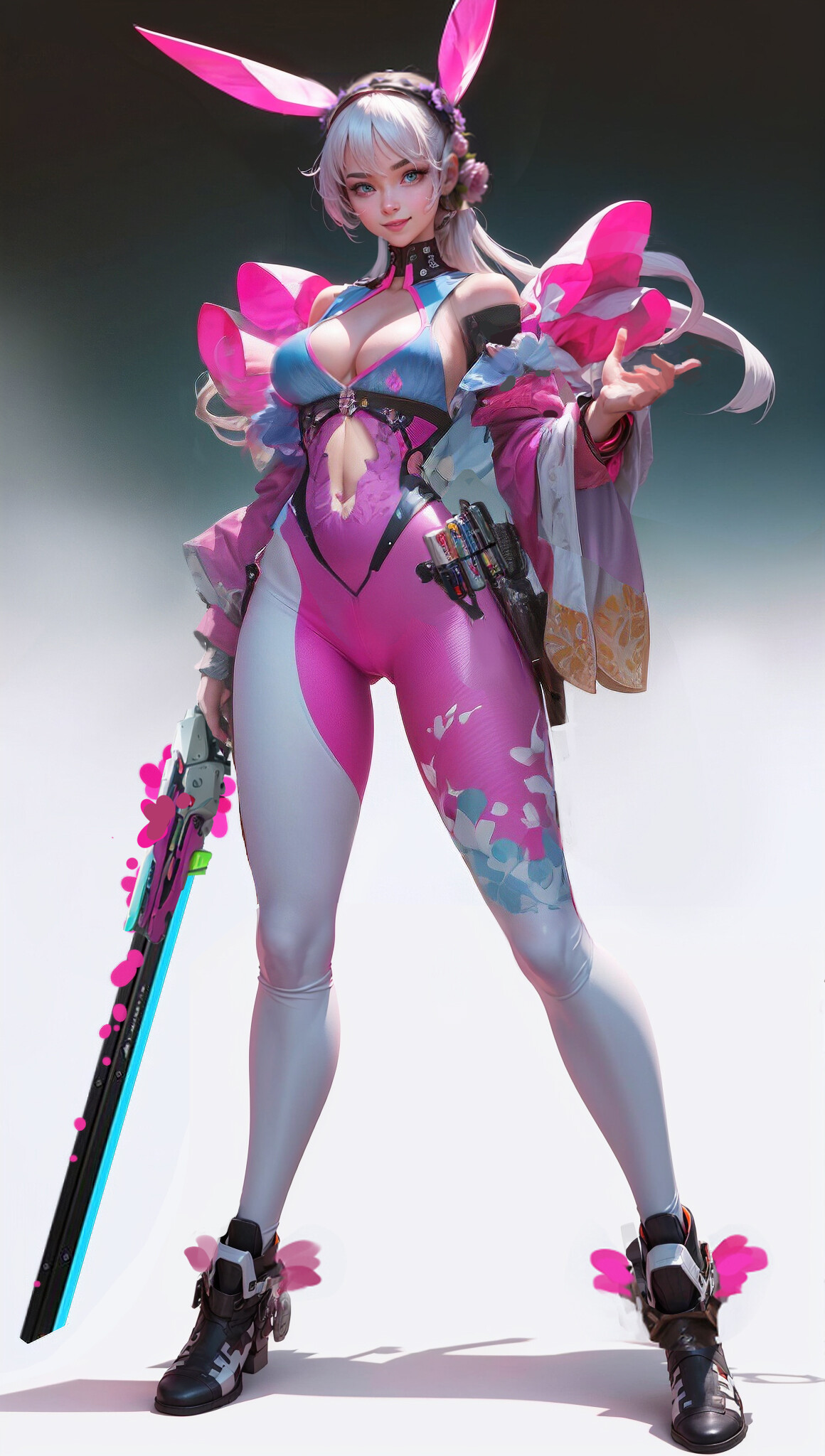 ArtStation - MJ+SD+PS,flower-girl