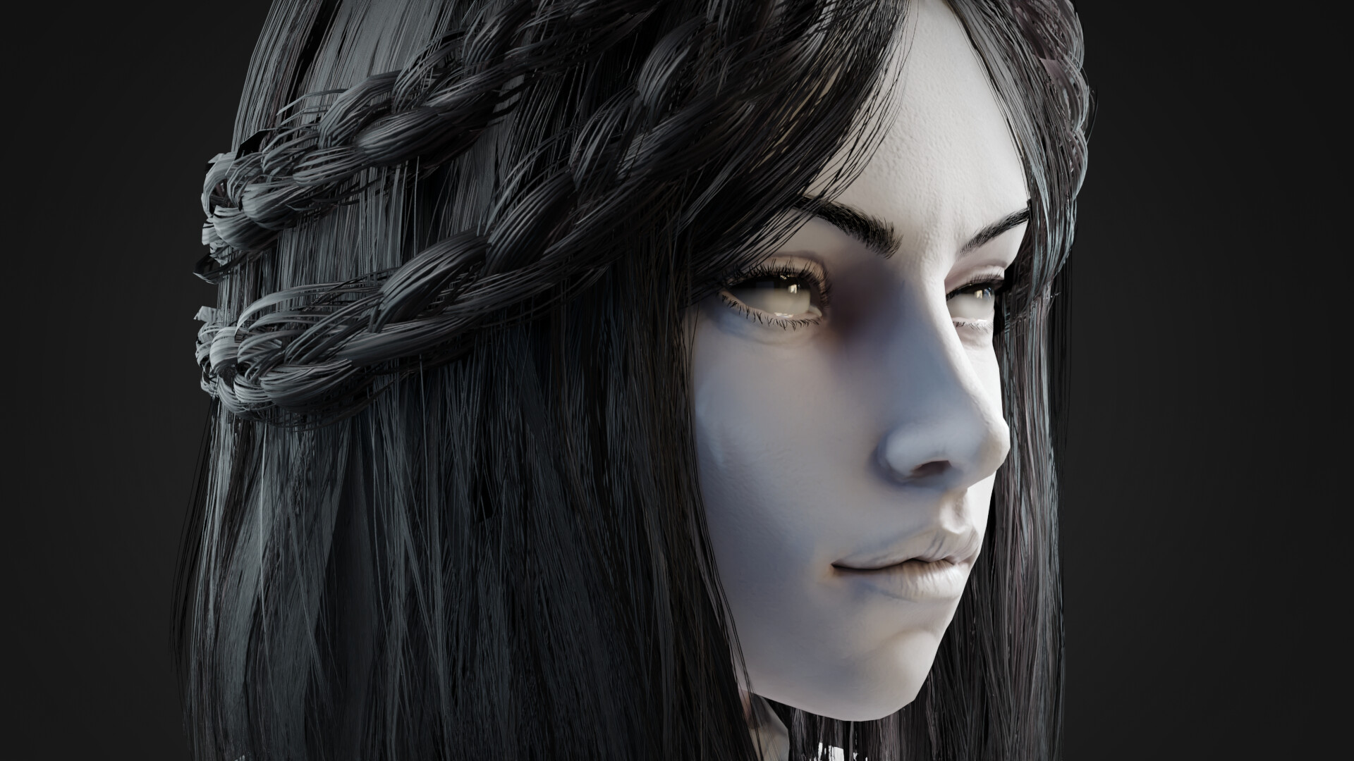 Artstation Serana Hairstyle With Haircards