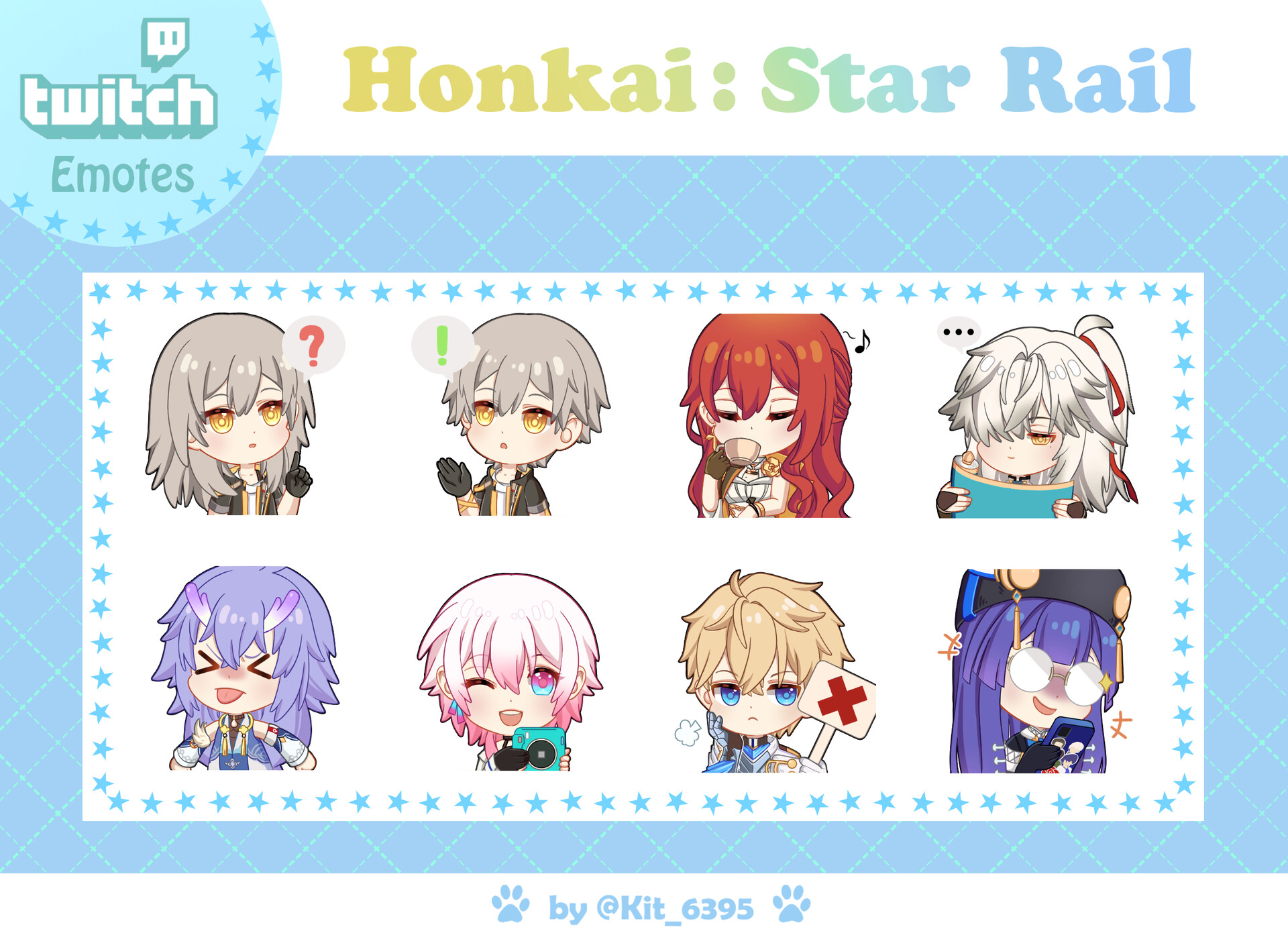 ArtStation - Twitch Emotes Honkai Star Rail