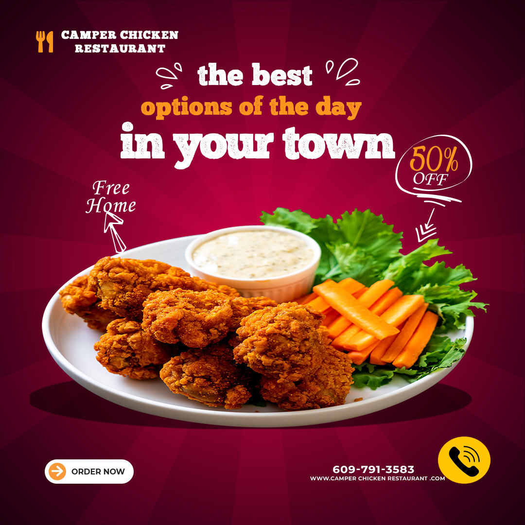 ArtStation - food social media poster