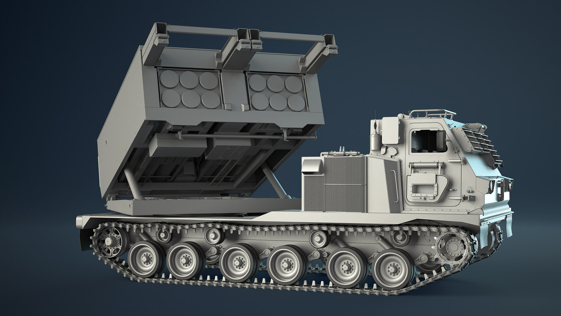 Serhii Ryzhkov - M270 MLRS The High-Poly 3D-Model