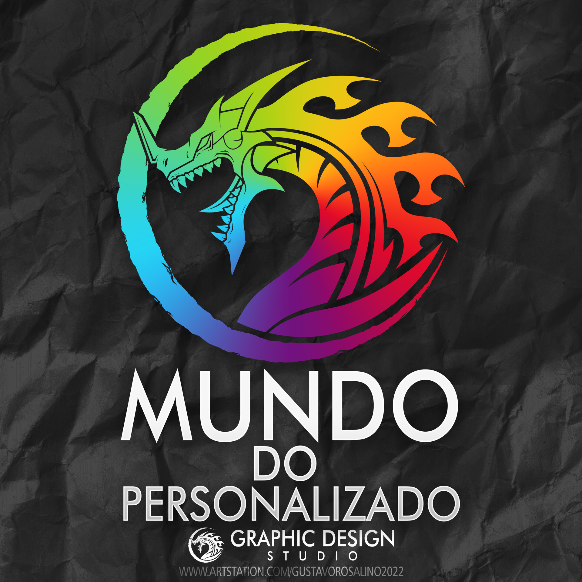 ArtStation - Logotipo (Mundo Do Personalizado)