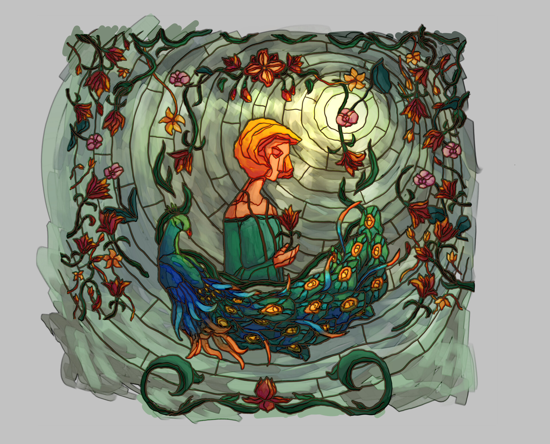 ArtStation - The Last Case of Benedict Fox - Stained Glass pattern