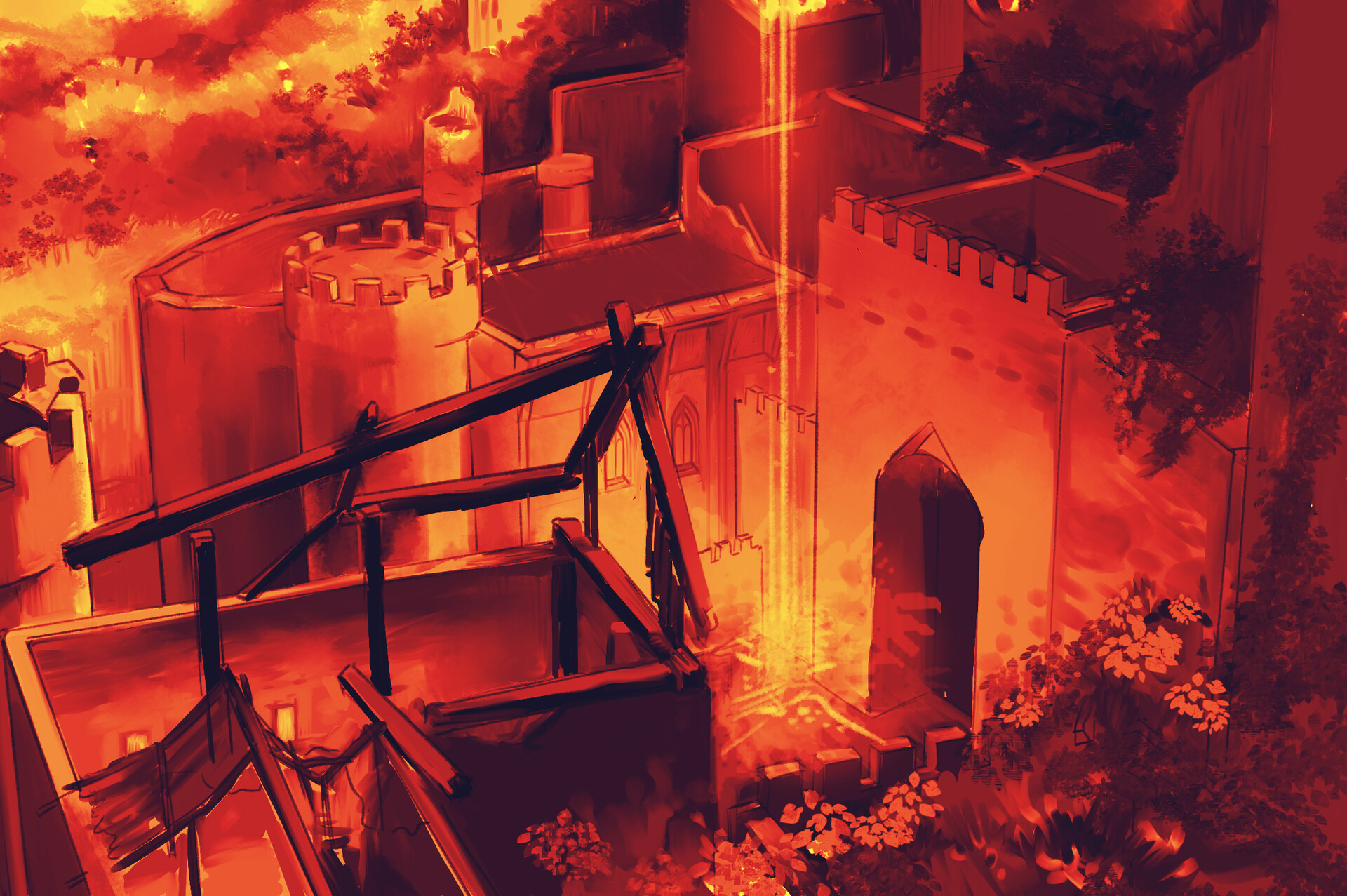 ArtStation - Castle Ruins Sketches