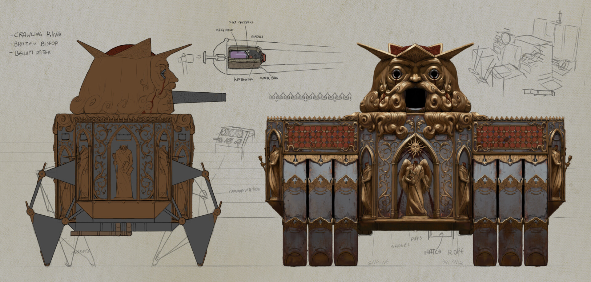 ArtStation - Ram tank and interior