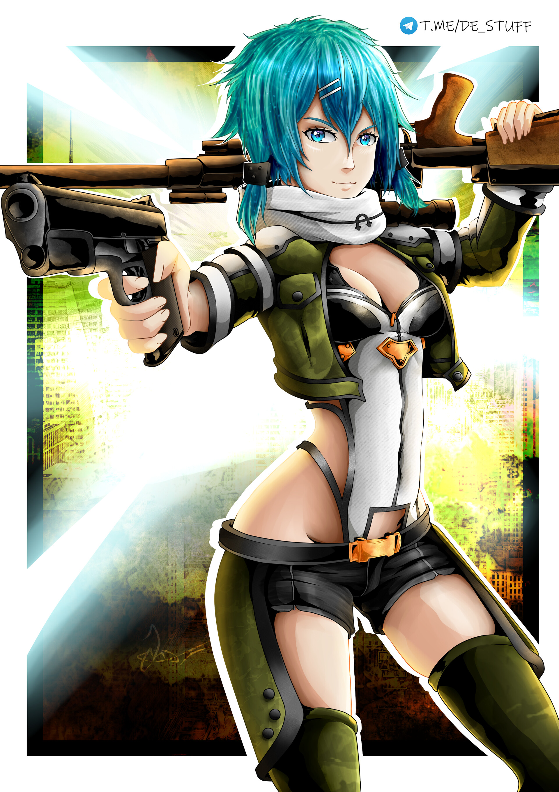 ArtStation - Sinon [ Sword Art Online ]