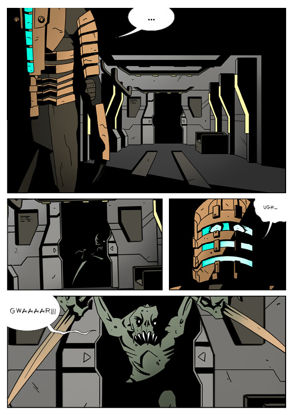 ArtStation - Dead Space Comic Panel