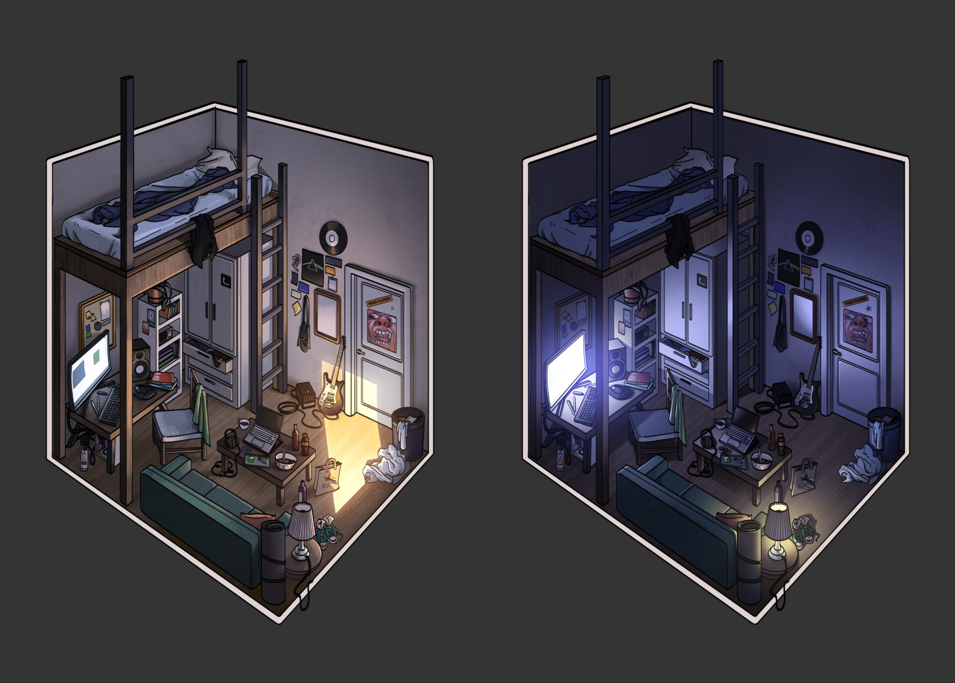 ArtStation - Isometric Room