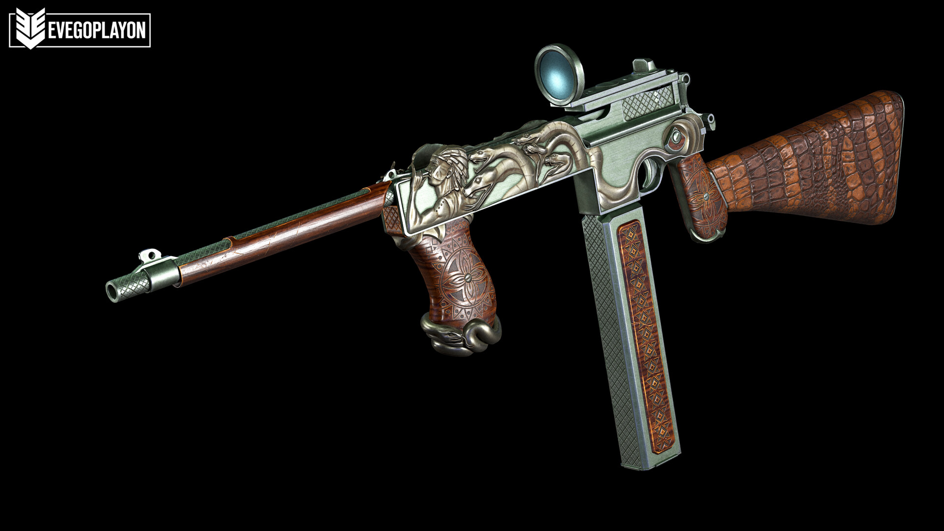 EVEGOPLAYON - Brazilian PASAM Machine Pistol - "Brazilan Snakes" Custom ...