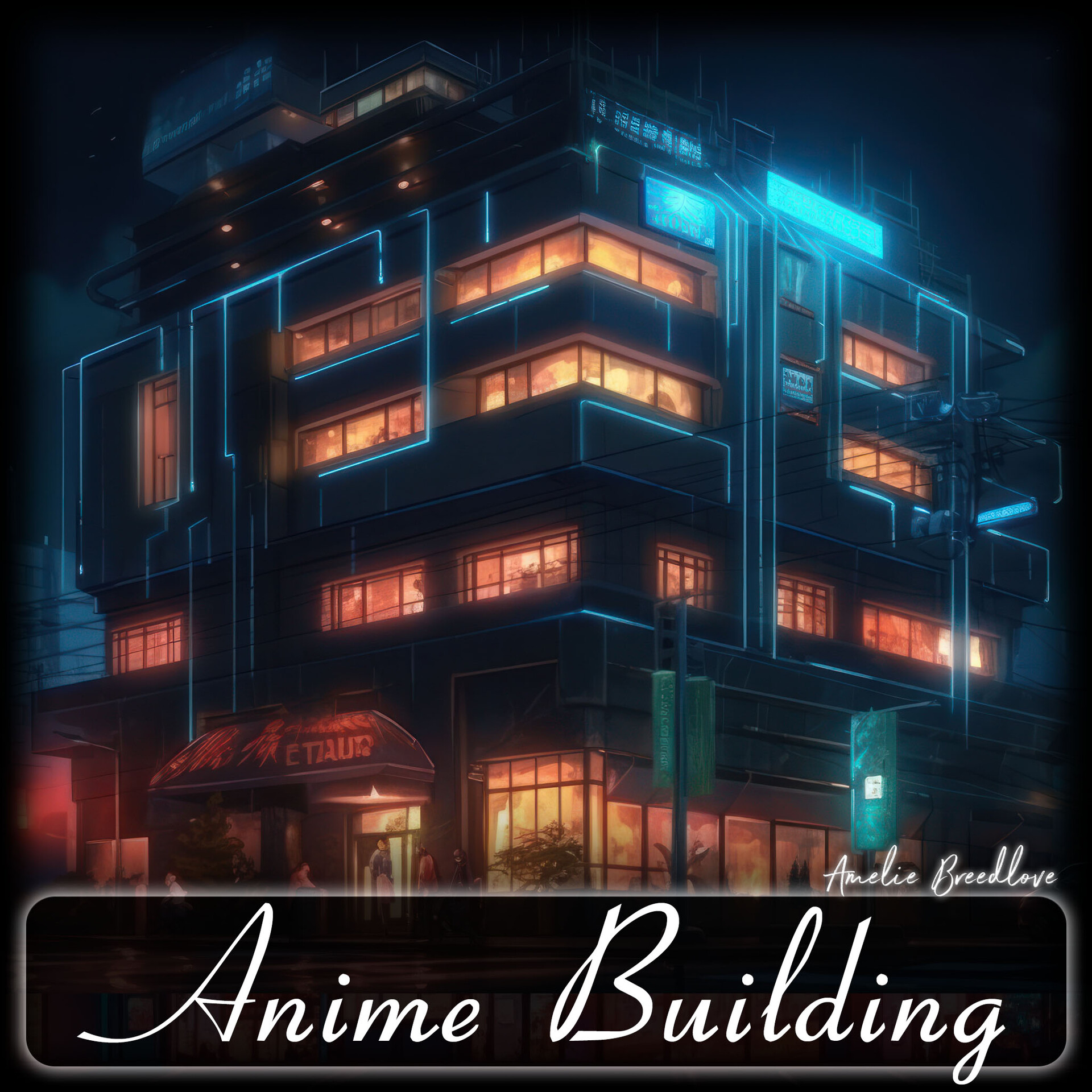 ArtStation - 200 Anime Building - Japanese Reference Pack | 4K | v.1