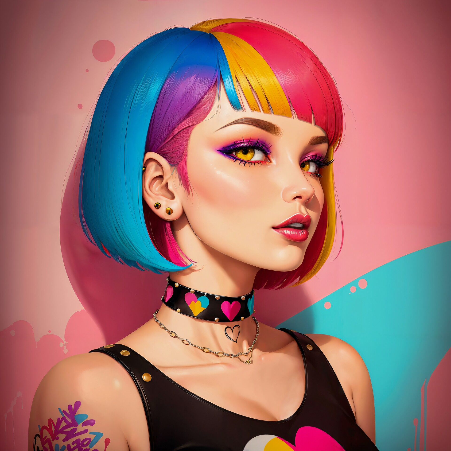ArtStation - Bubblegum Punk Girl