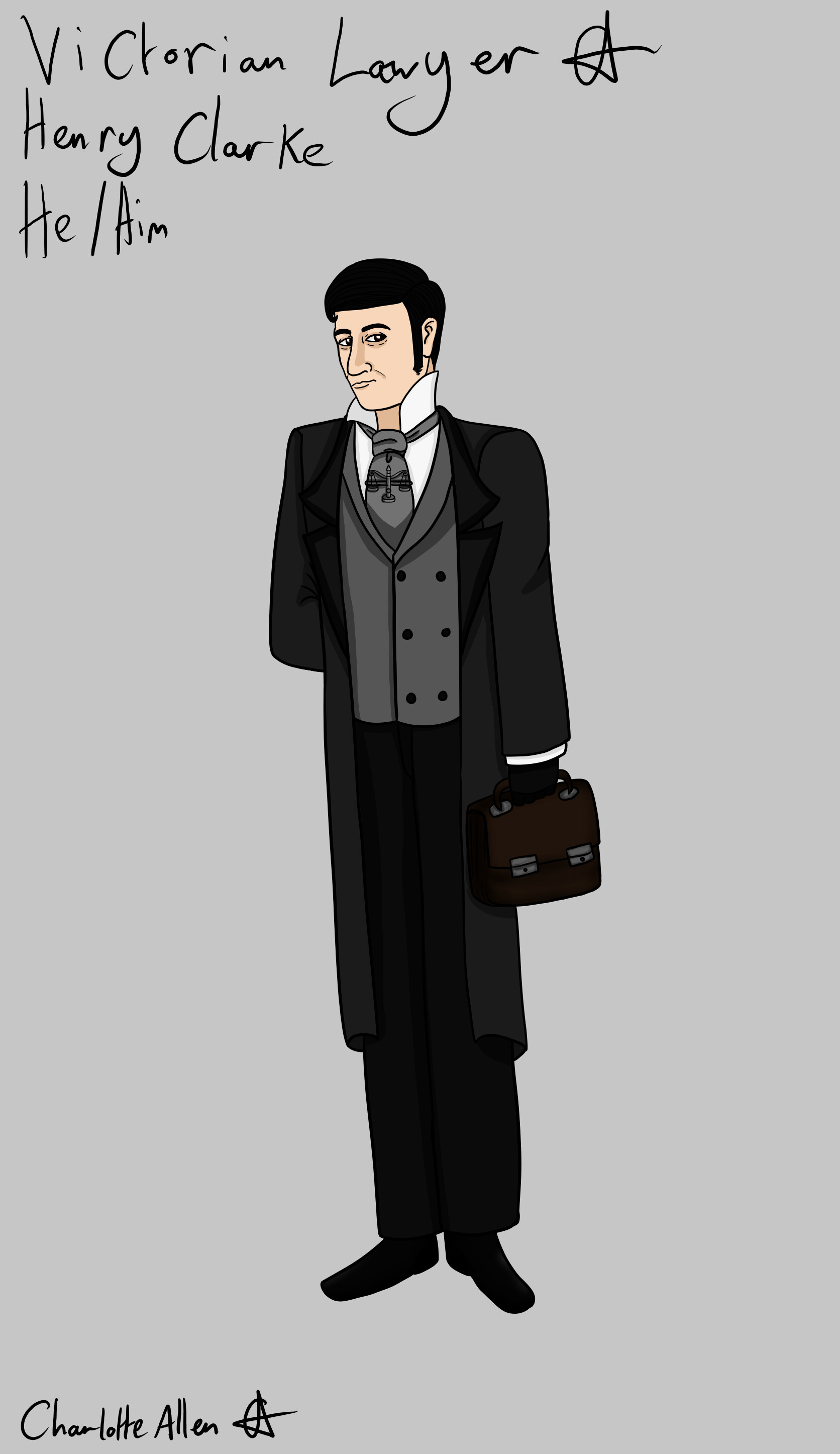 ArtStation - Victorian Lawyer Character - Henry Clarke