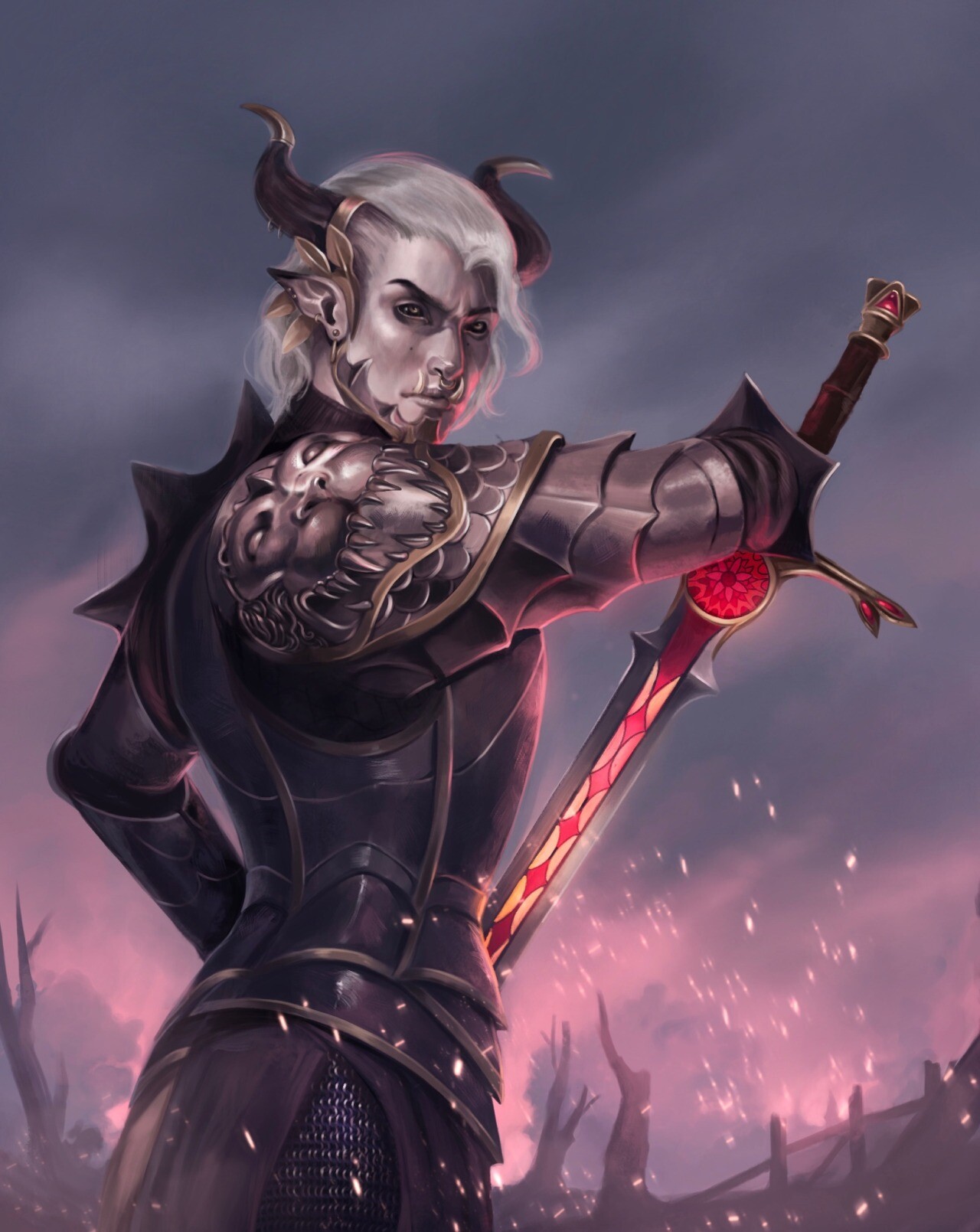 ArtStation - Tiefling Paladin