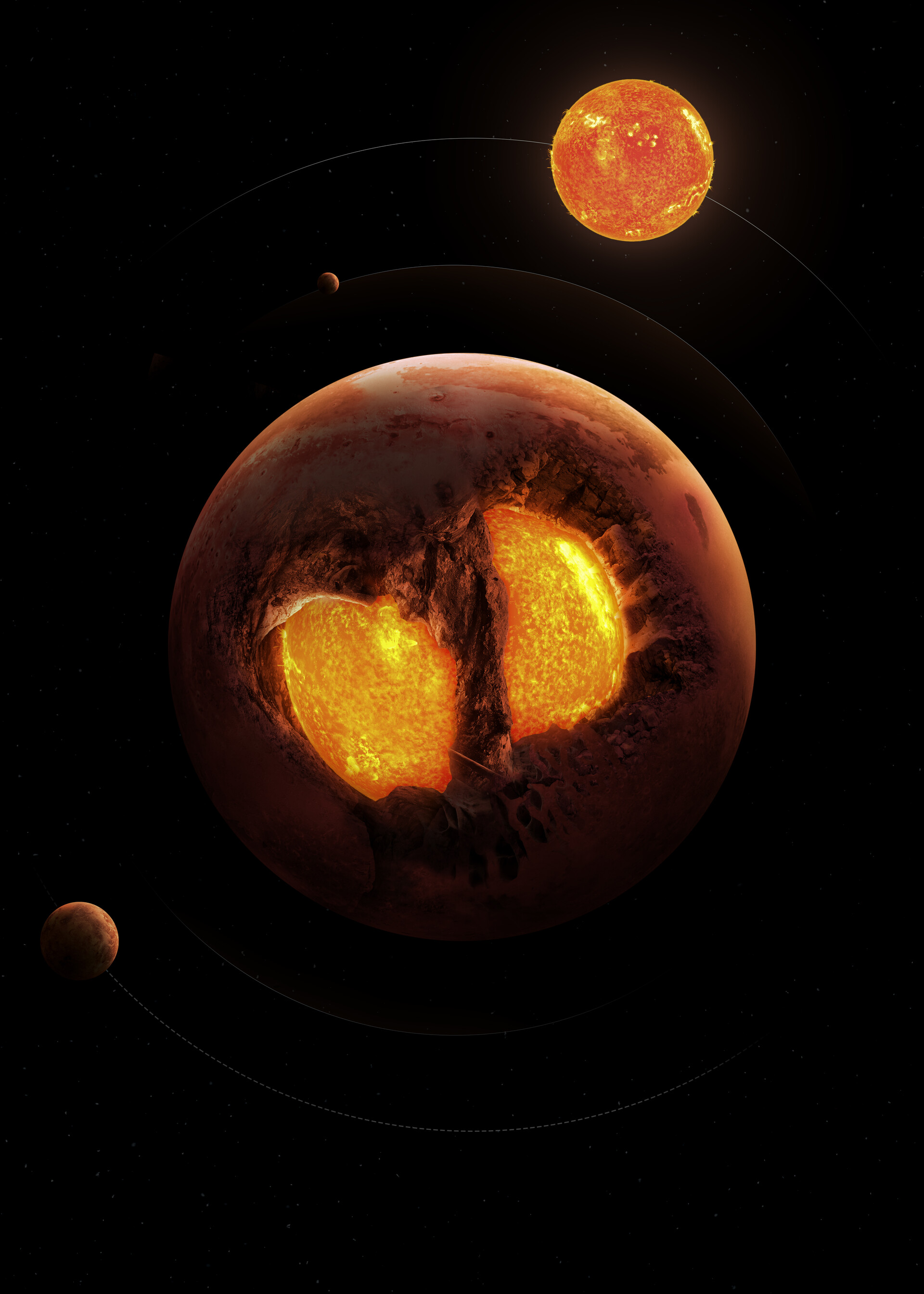 ArtStation - Inner Depths: A Glimpse into the Core of a Distant Planet ...