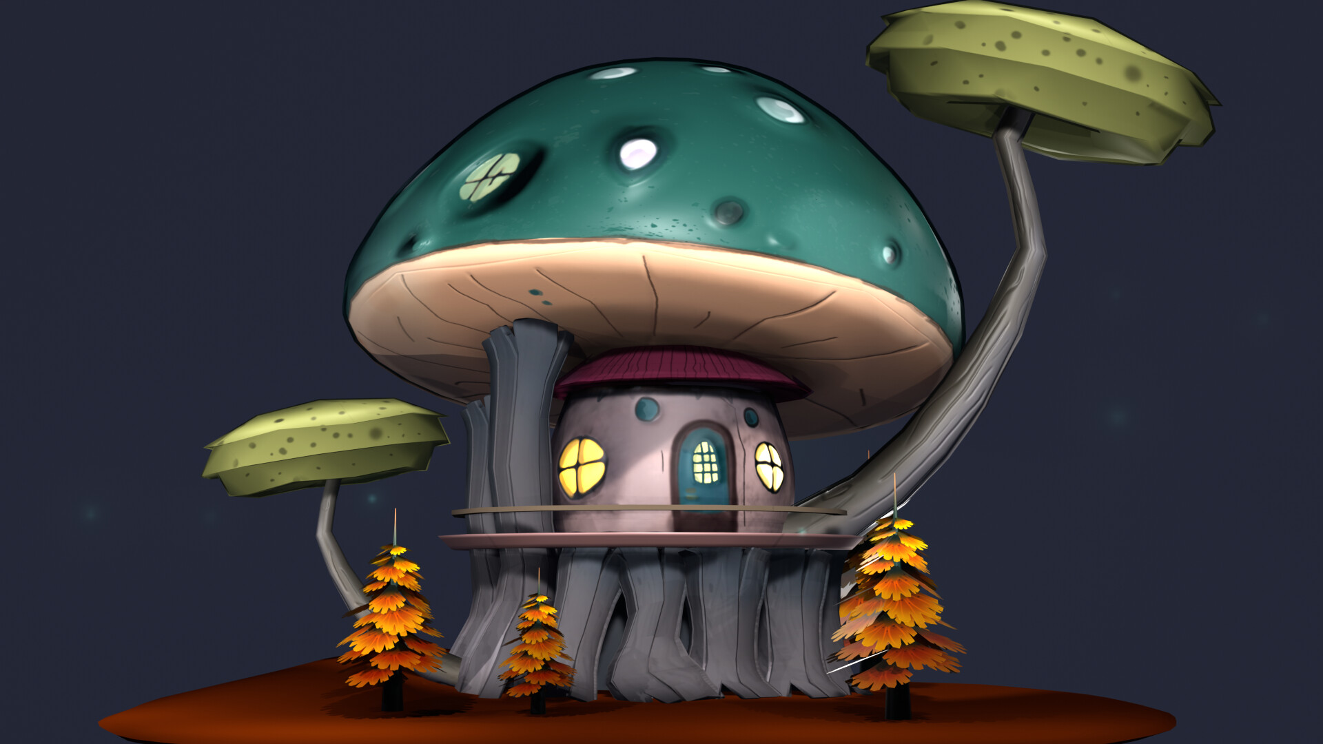 ArtStation - MUSHROOM HOUSE 🍄