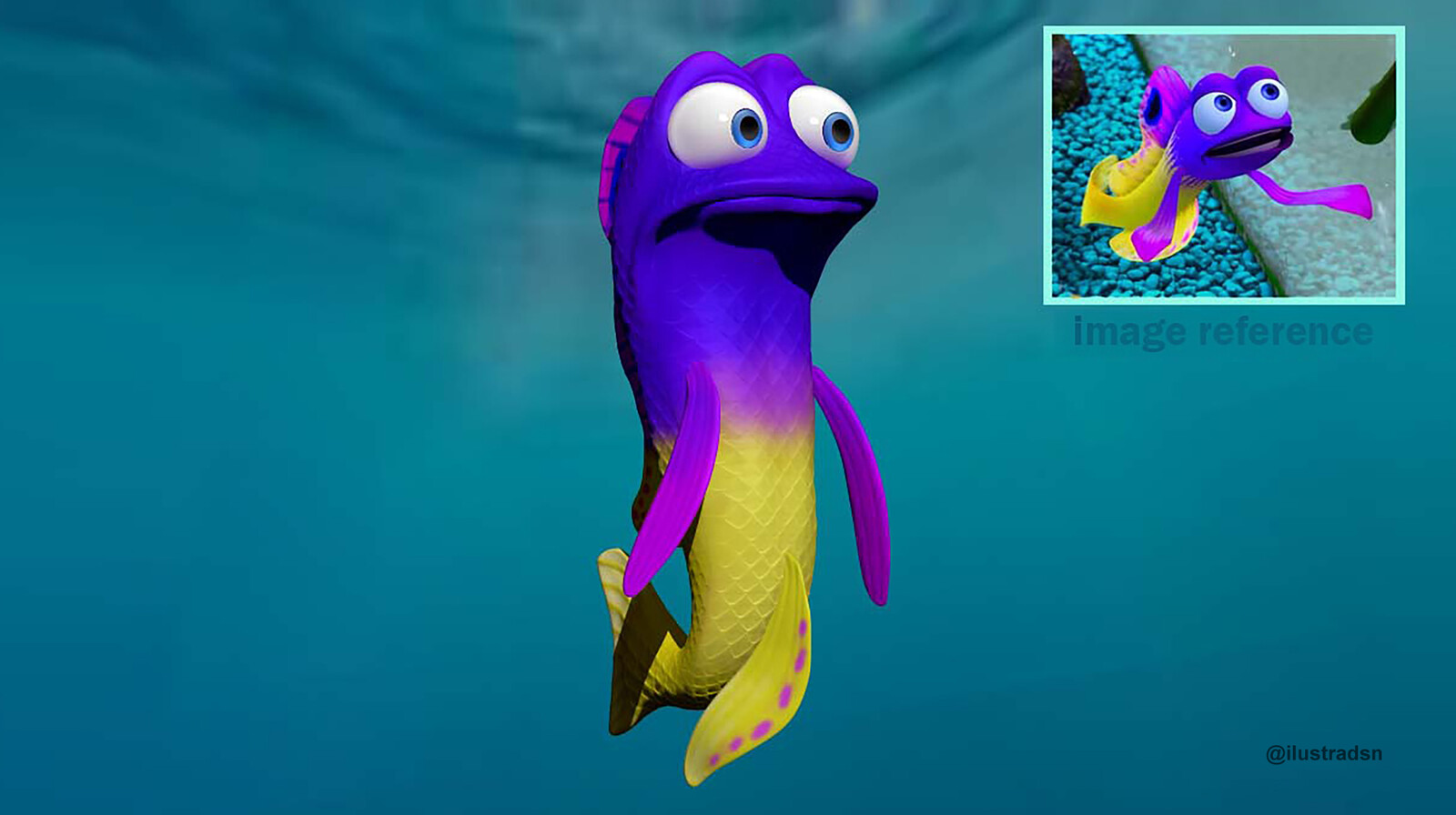 ilustra dsn - 🐟finding nemo "Gurgle" 3D model