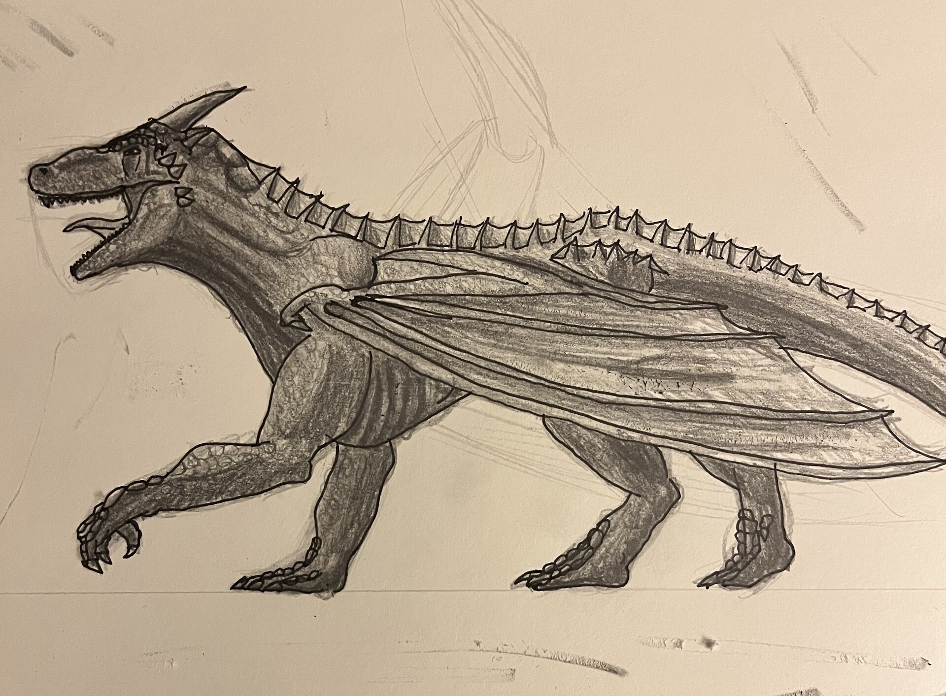 ArtStation - Creature concept sketch: Dragon