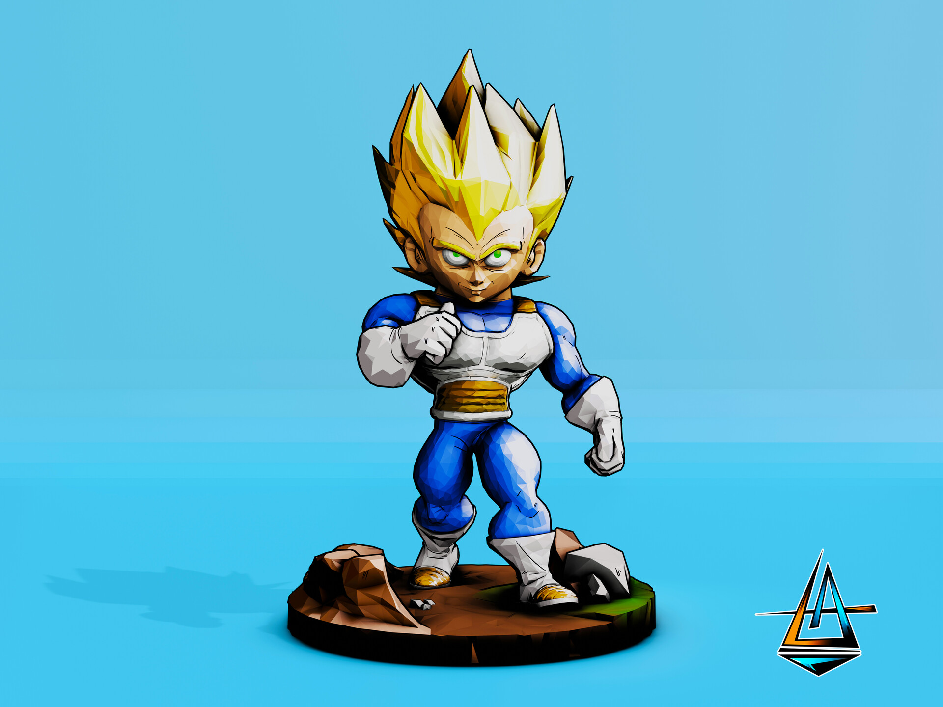 ArtStation - Super Vegeta Chibi
