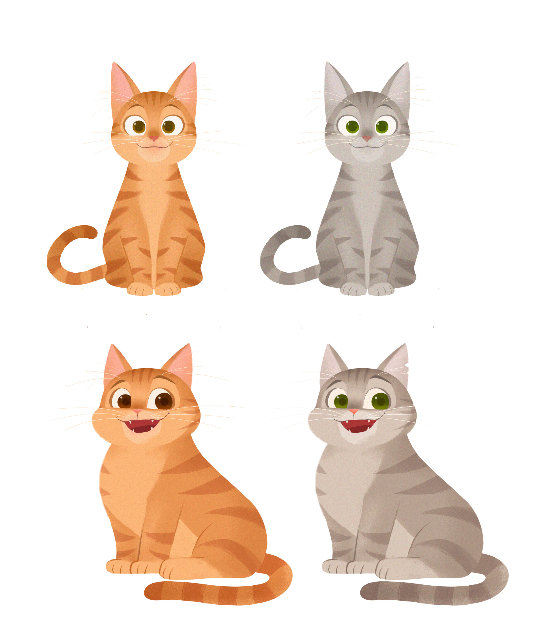 ArtStation - Bebefinn- Cat Character Design