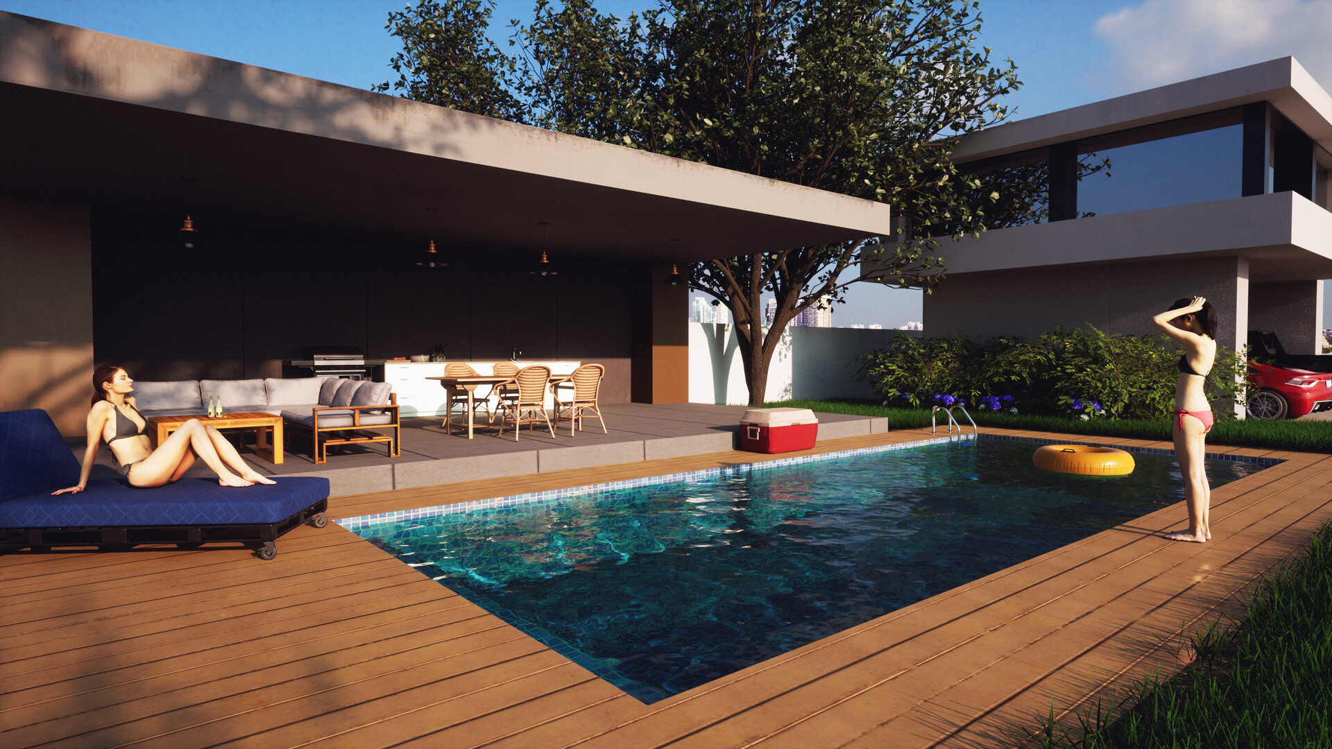 ArtStation - Pool Deck