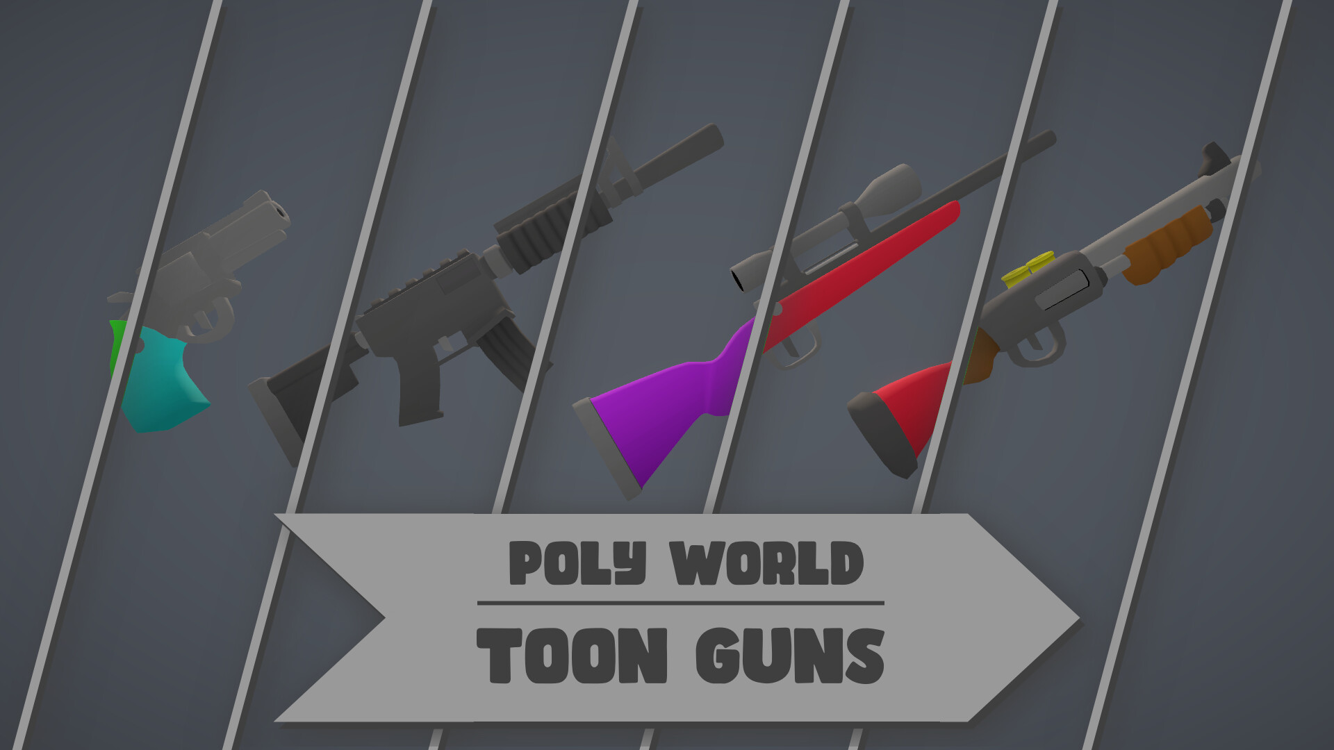 ArtStation - Poly World - Toon Guns