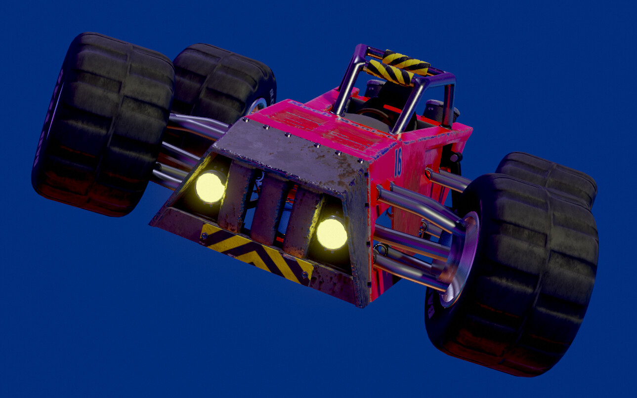 ArtStation - Carmageddon 1 Grunge Buster -Remake