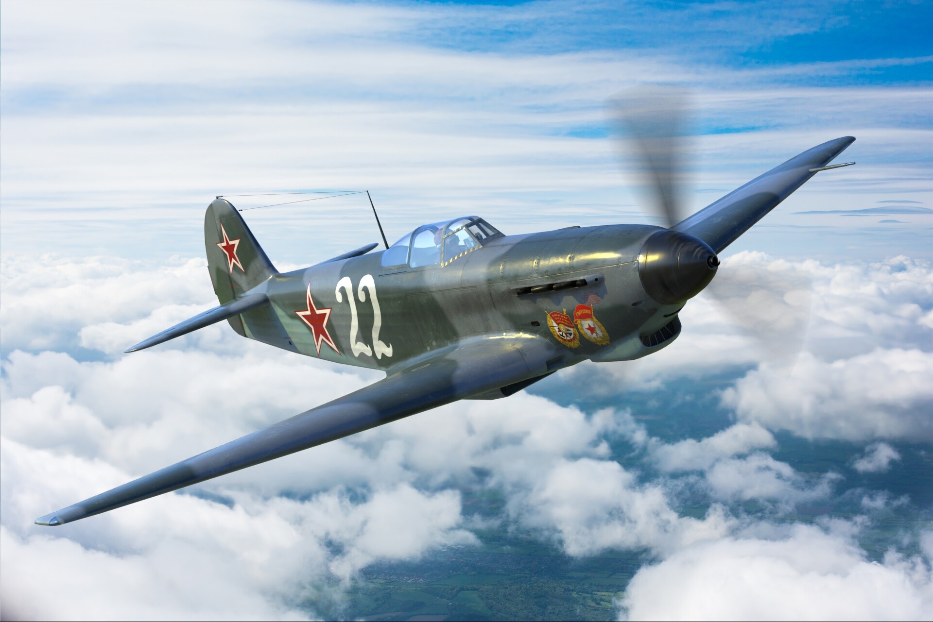 ArtStation - Yakovlev Yak-9 fighter 3d model