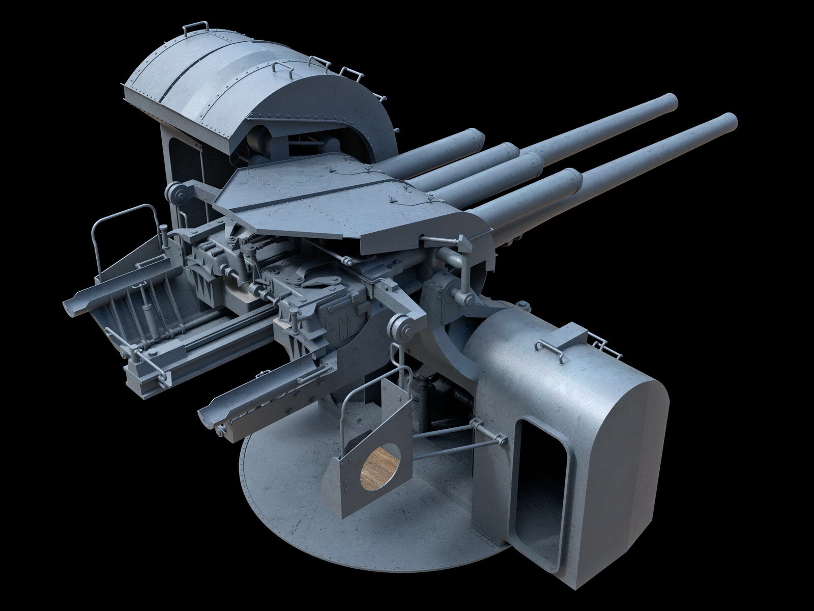 ArtStation - Japanese 12.7 cm/40 Type 89 naval gun