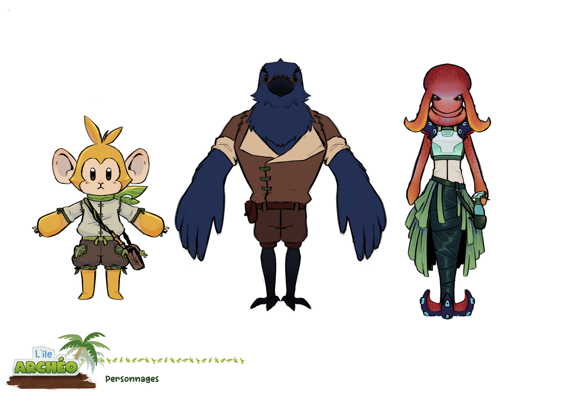 Celine Afiri - L'île Archéo - Personnages