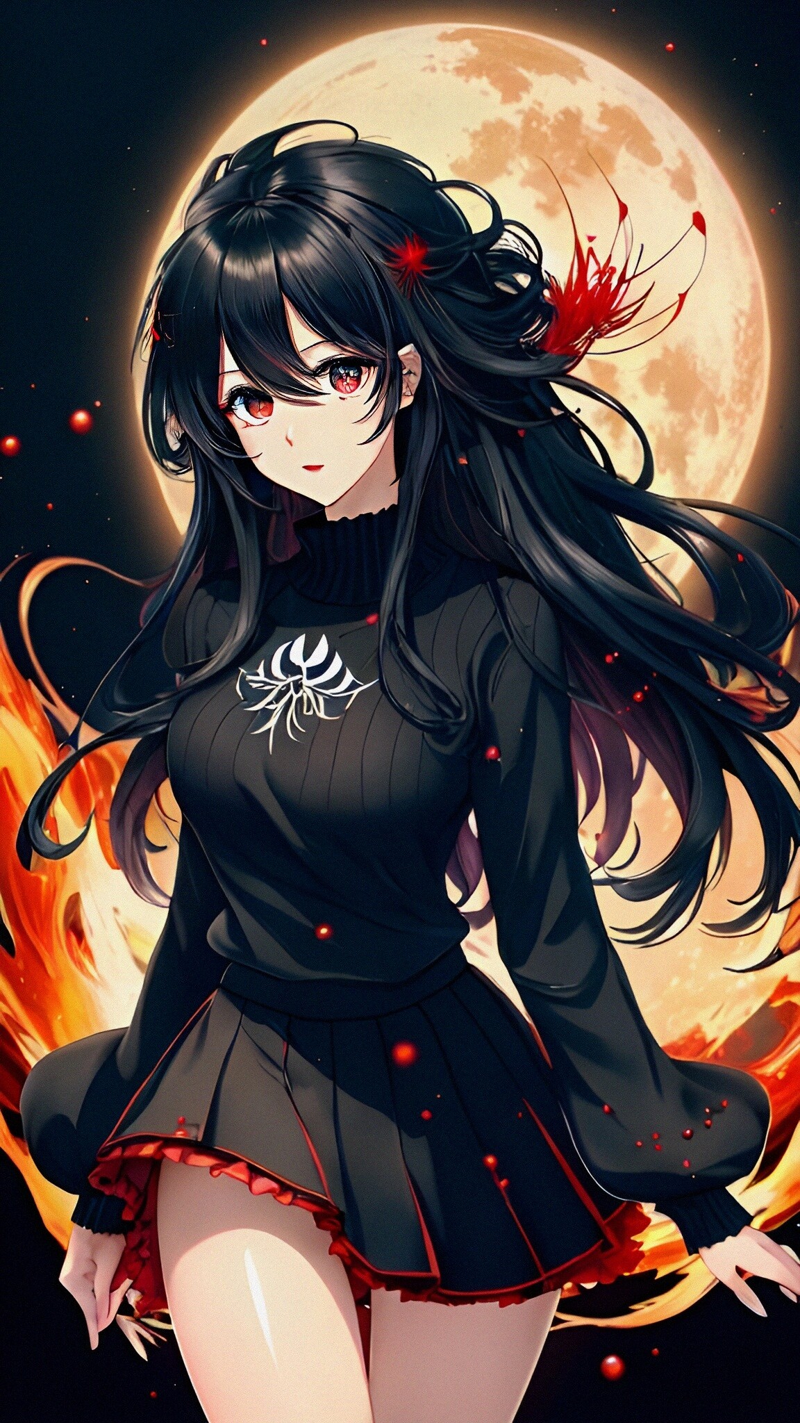 ArtStation - Red spider lily & Girl