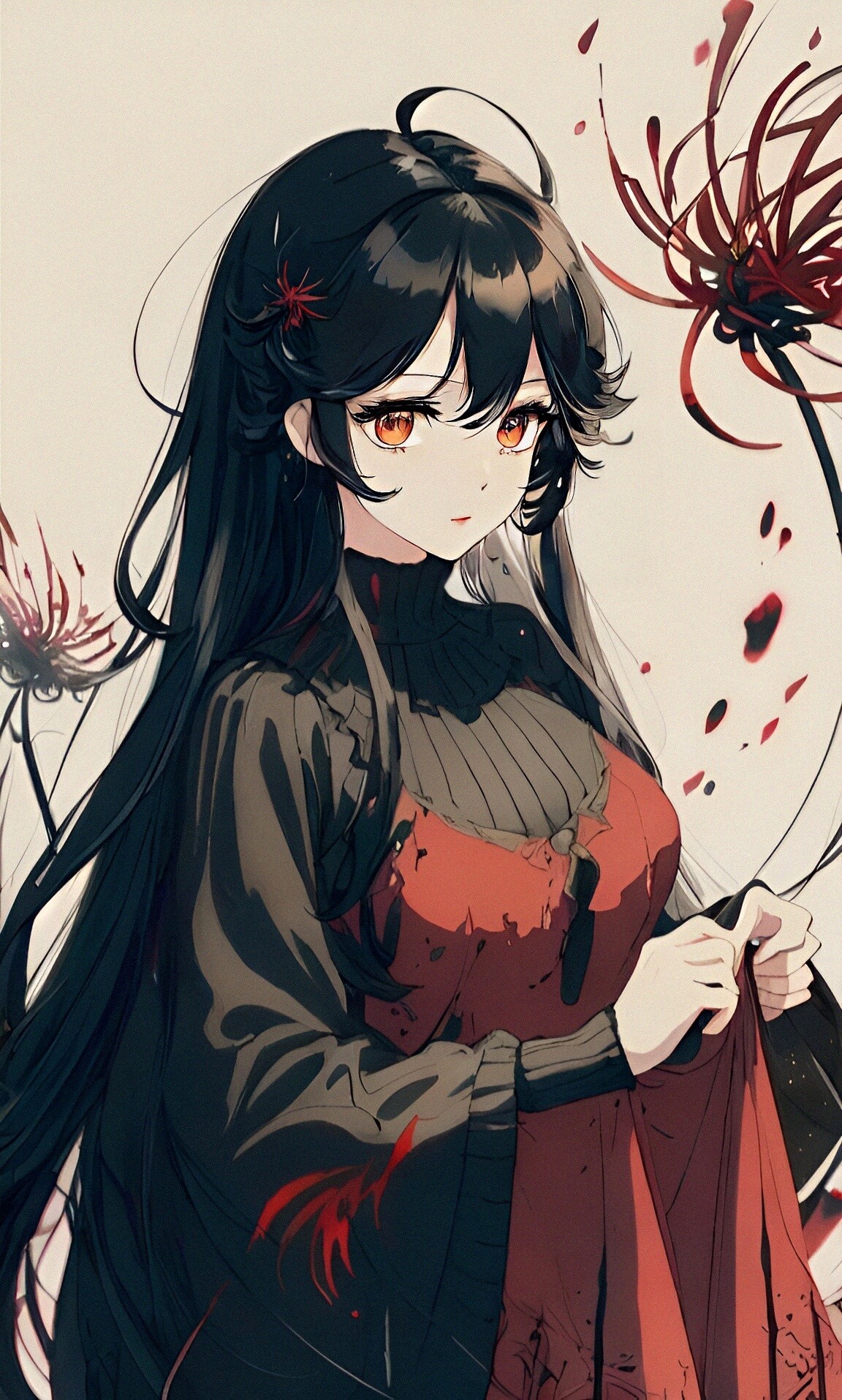 ArtStation - Red spider lily & Girl