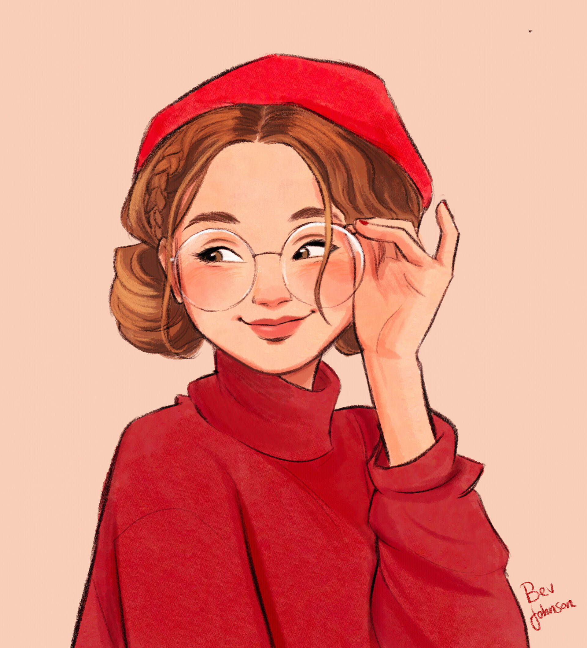 Azmal hossain Razib - Stylized Character of a girl