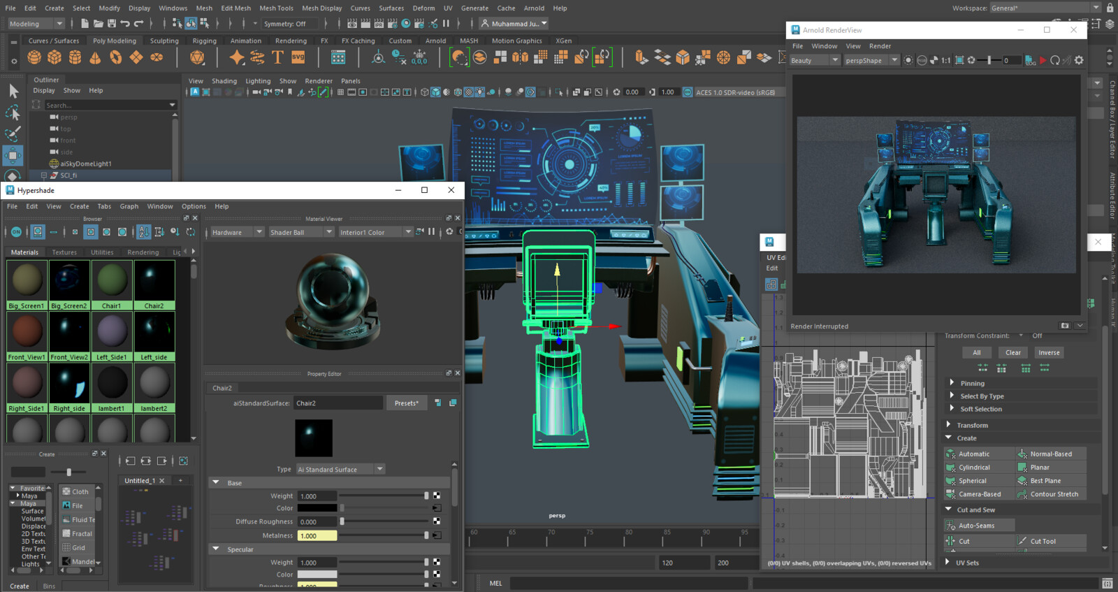 Muhammad Junaid - Sci-Fi Workstation