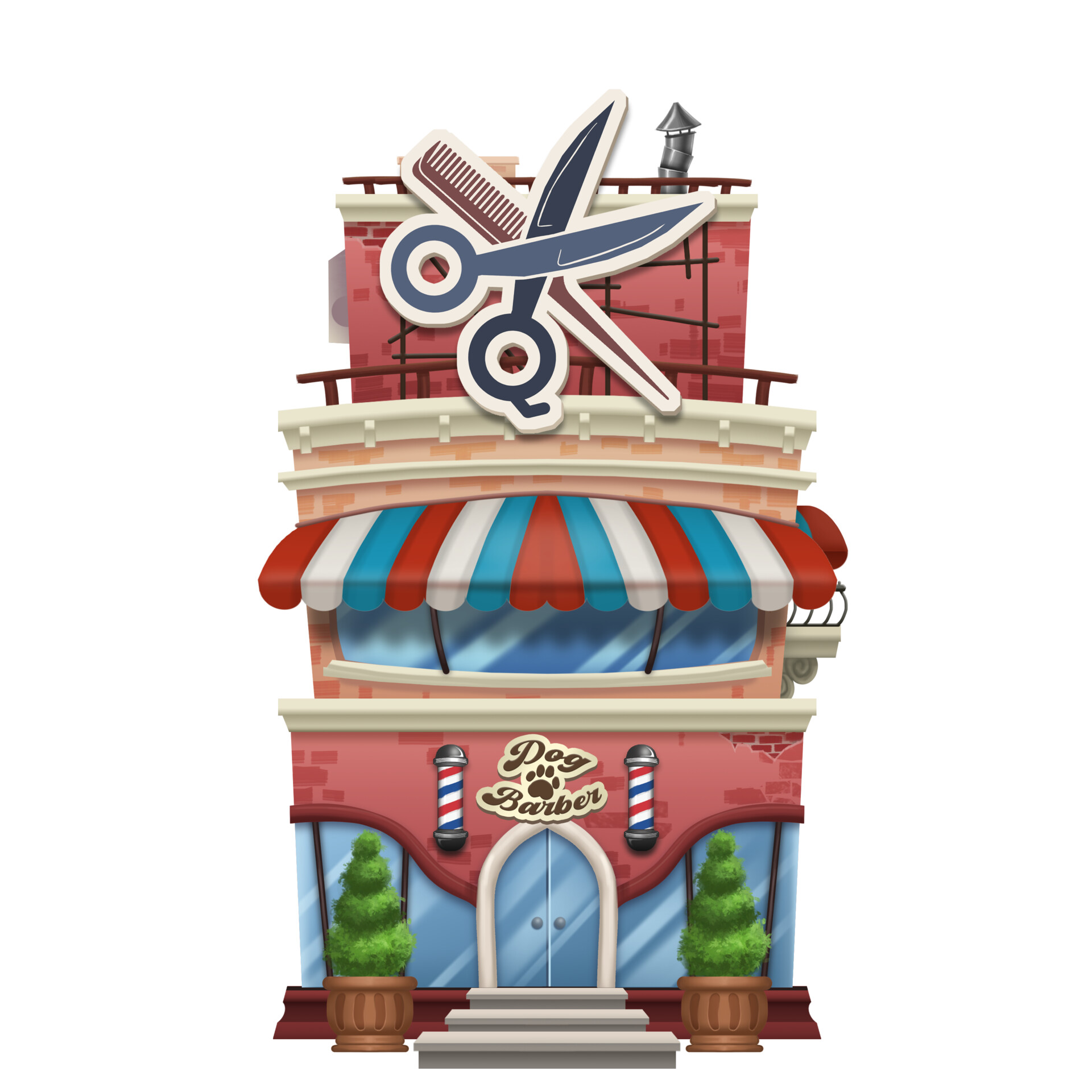 ArtStation - Dog Barber (2021)